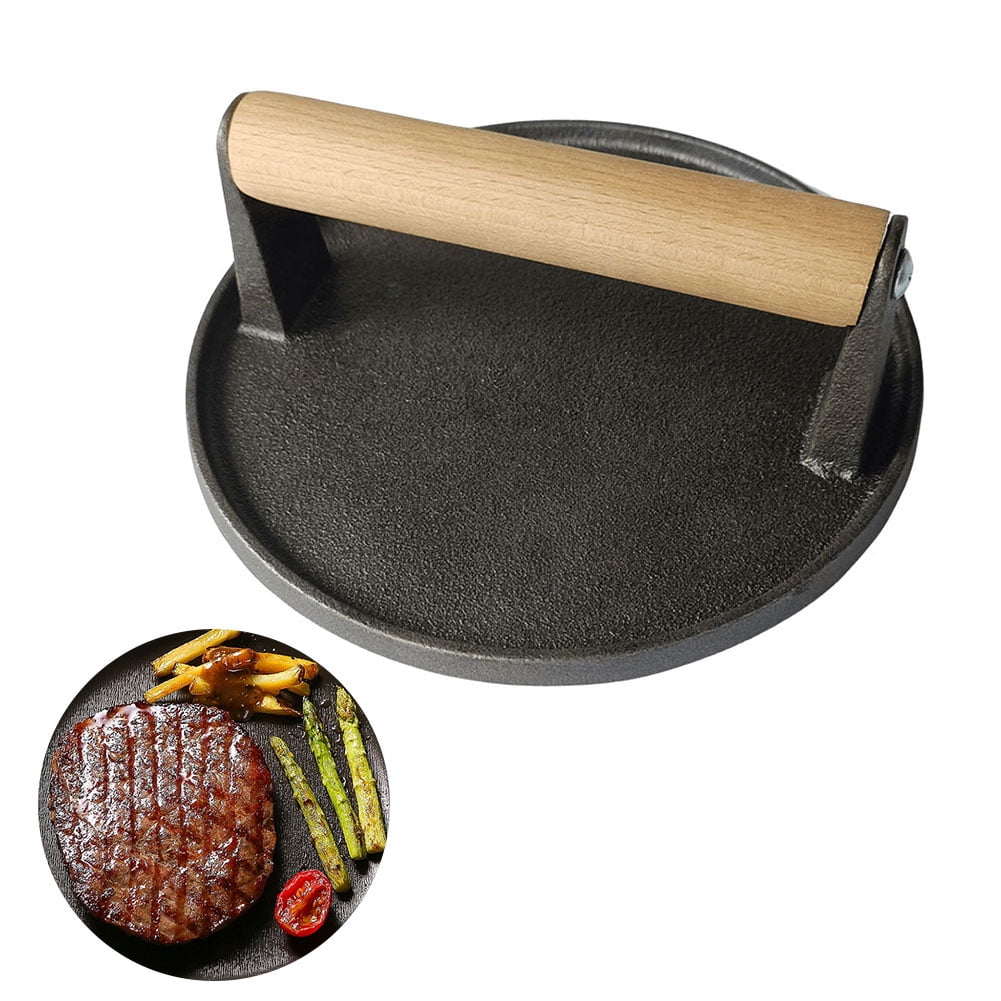 Yguping Multifunctional Rectangle Hamburger Press Cast Iron Burger ...