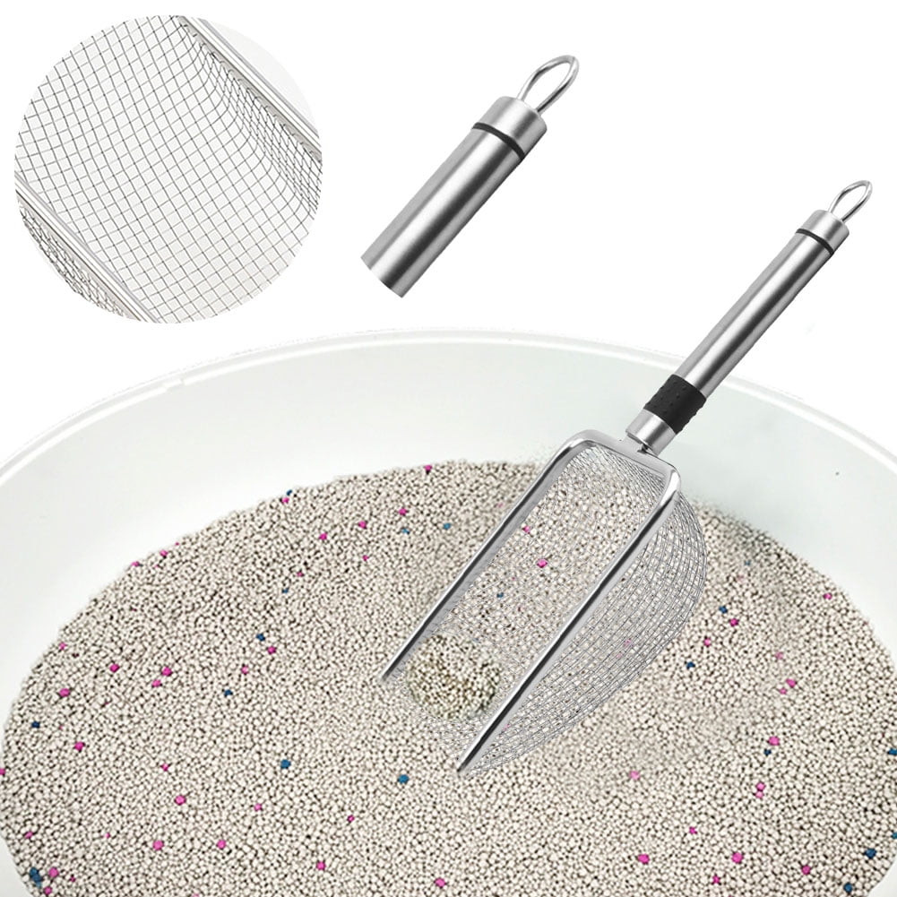 Yguping Pet Poop Shovel Reptile Bedding Scoop Stainless Steel Cat ...