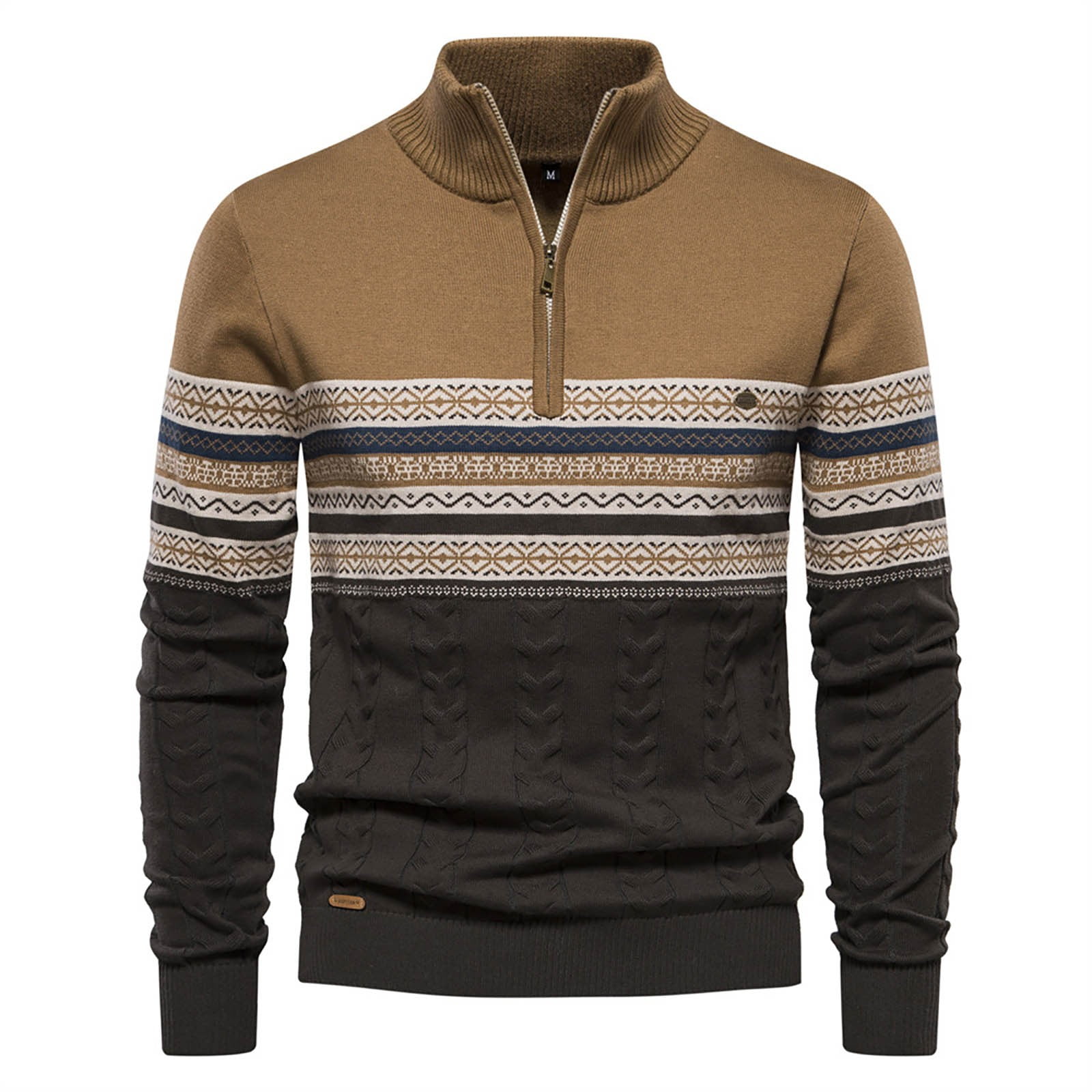 Yhkghxis Mens Fashion forward Sweater Coat Half Zip Knit Shirt Cardigan ...