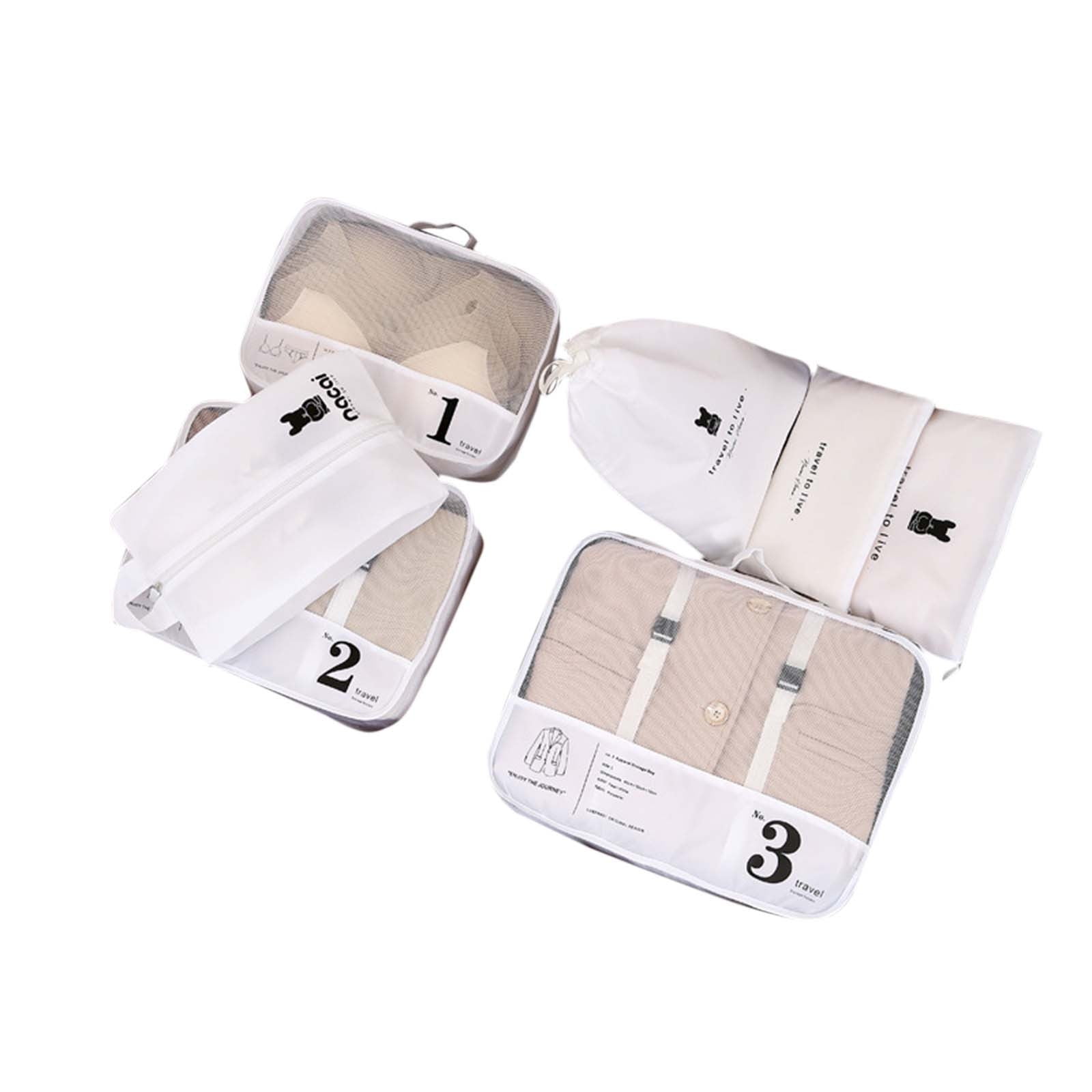 Yhmxh 7 Set of Packing Cubes Lightweight Travel Luggage Packing ...