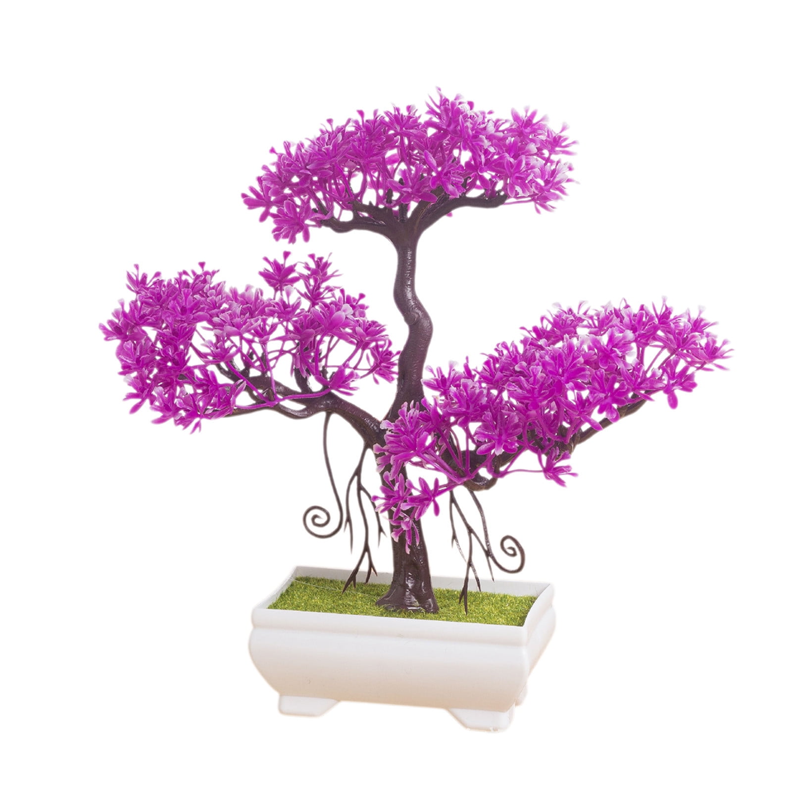 Yhmxh Artificial Bonsai Pine Tree, Artificial Plant Small Faux Juniper ...