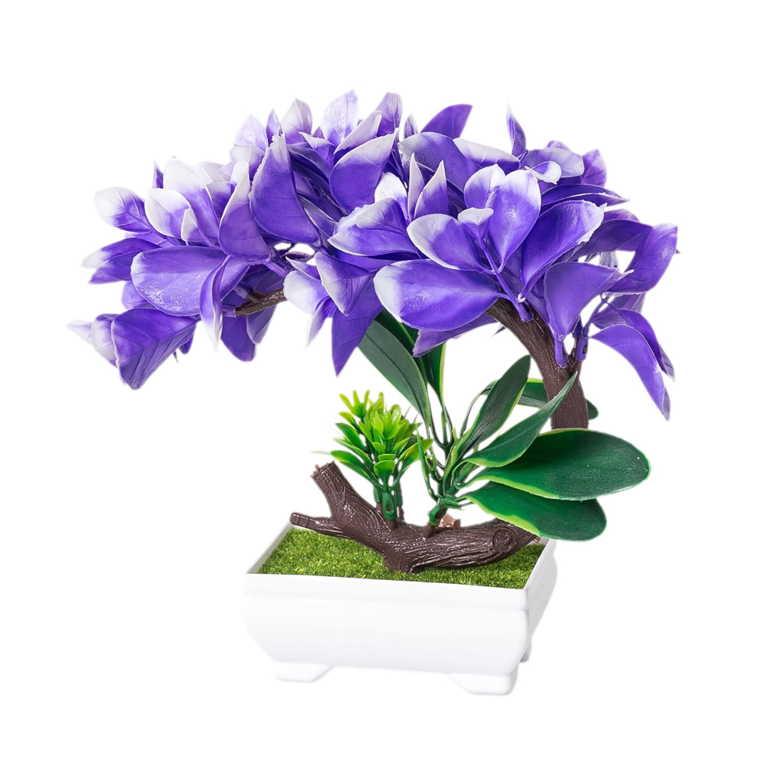 Yhmxh Artificial Flower Bonsai Decor, Lifelike Flowers Potted with ...