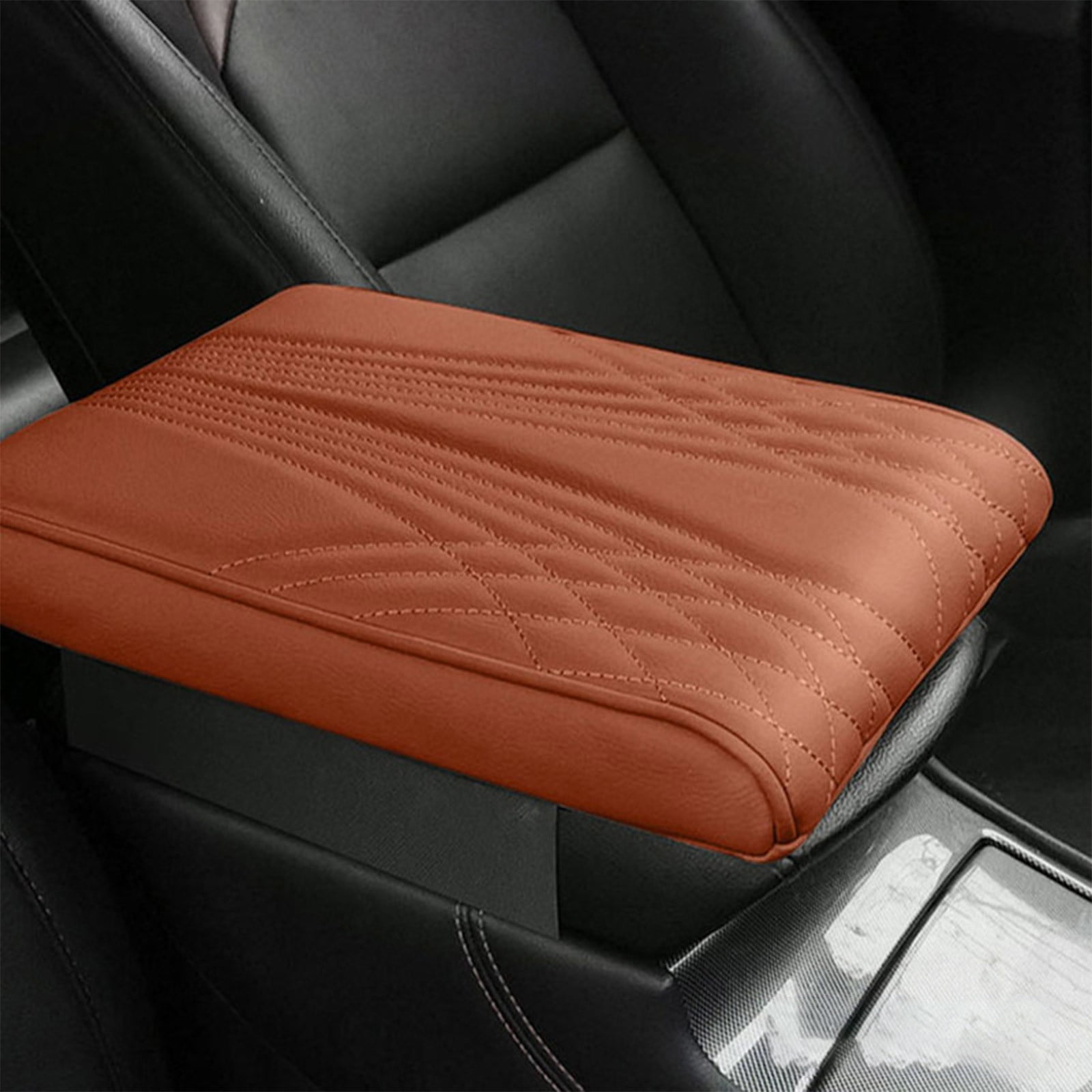 Yhmxh Car Center Console Cover, Armrest Box Mat, Memory Foam Leather ...