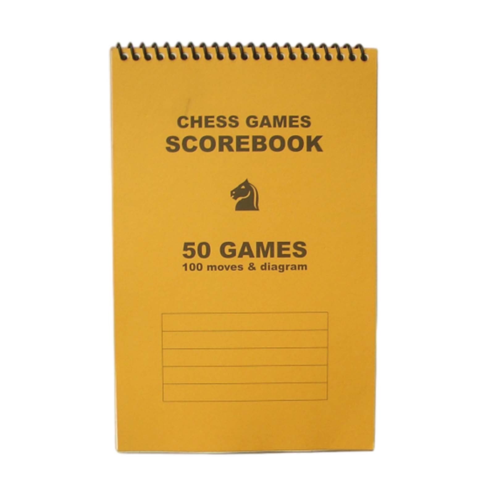 Yhmxh Chess Scorebook: 100 Chess Score Sheets | Chess Record Book | 100 ...