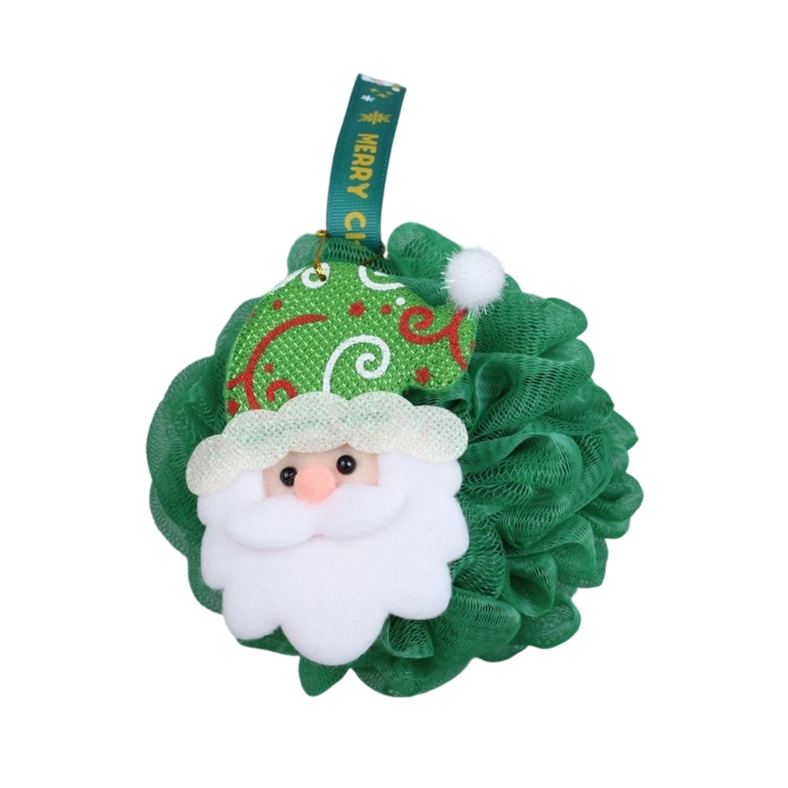 Yhmxh Christmas Bath Loofah Shower Spong, Christmas Bath Character ...
