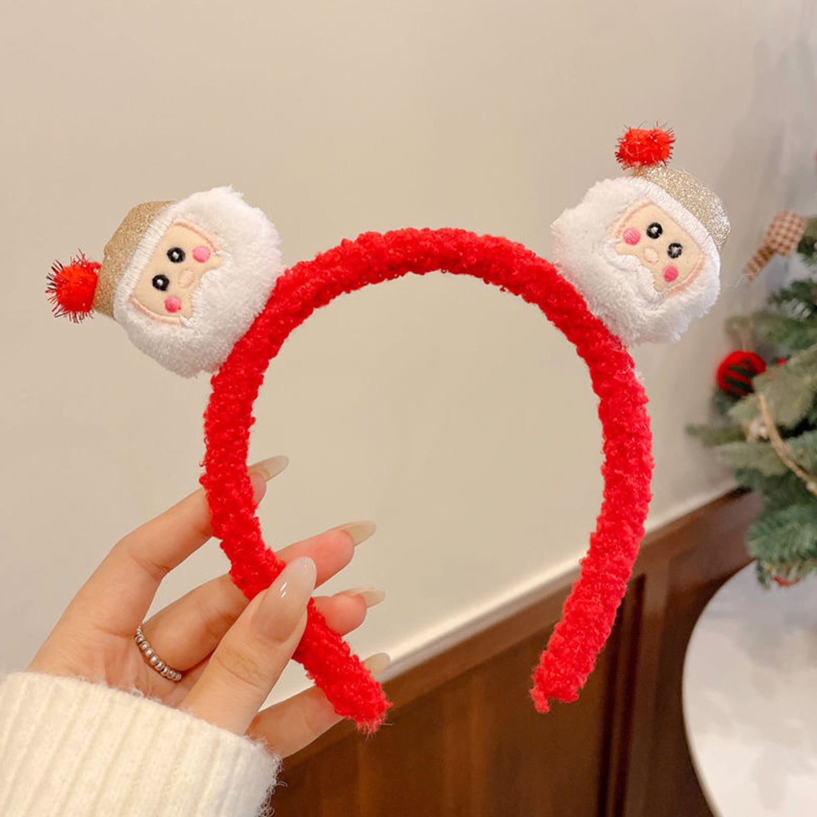 Yhmxh Christmas Headbands, Cute Christmas Holiday Head Hat Toppers ...