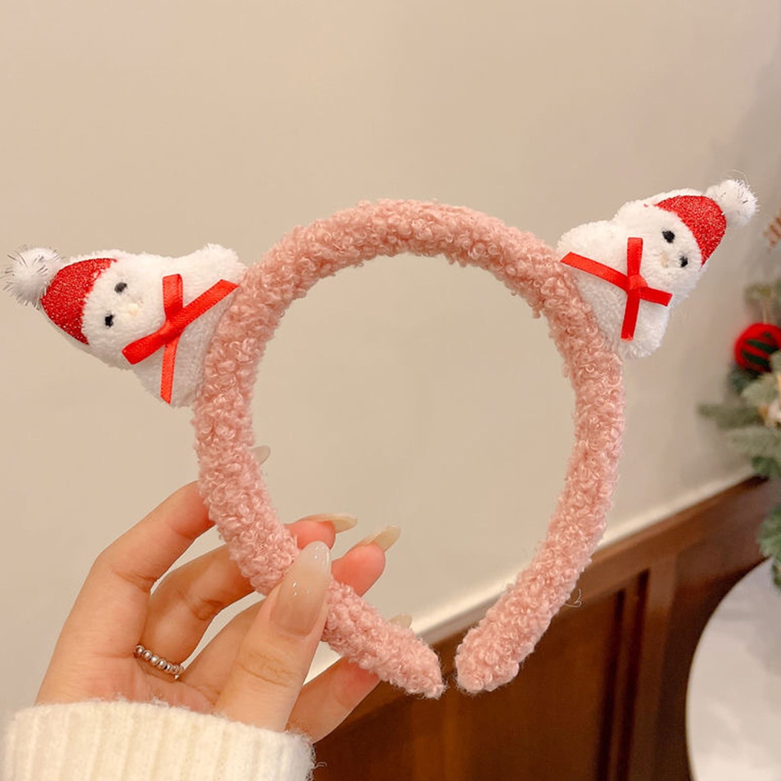 Yhmxh Christmas Headbands, Cute Christmas Holiday Head Hat Toppers ...