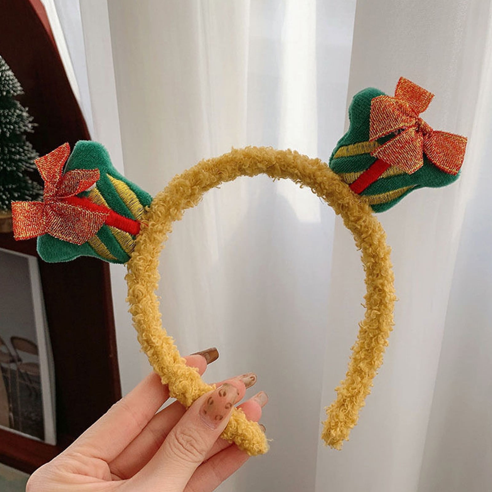 Yhmxh Christmas Headbands, Cute Christmas Holiday Head Hat Toppers ...