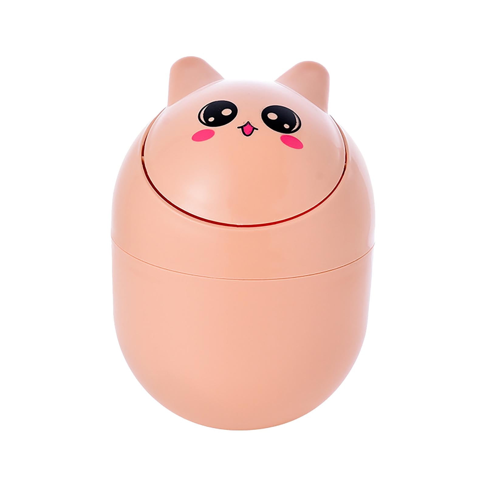 Yhmxh Cute Desktop Trash Can, Creative Small Garbage Can with Flip Lid ...