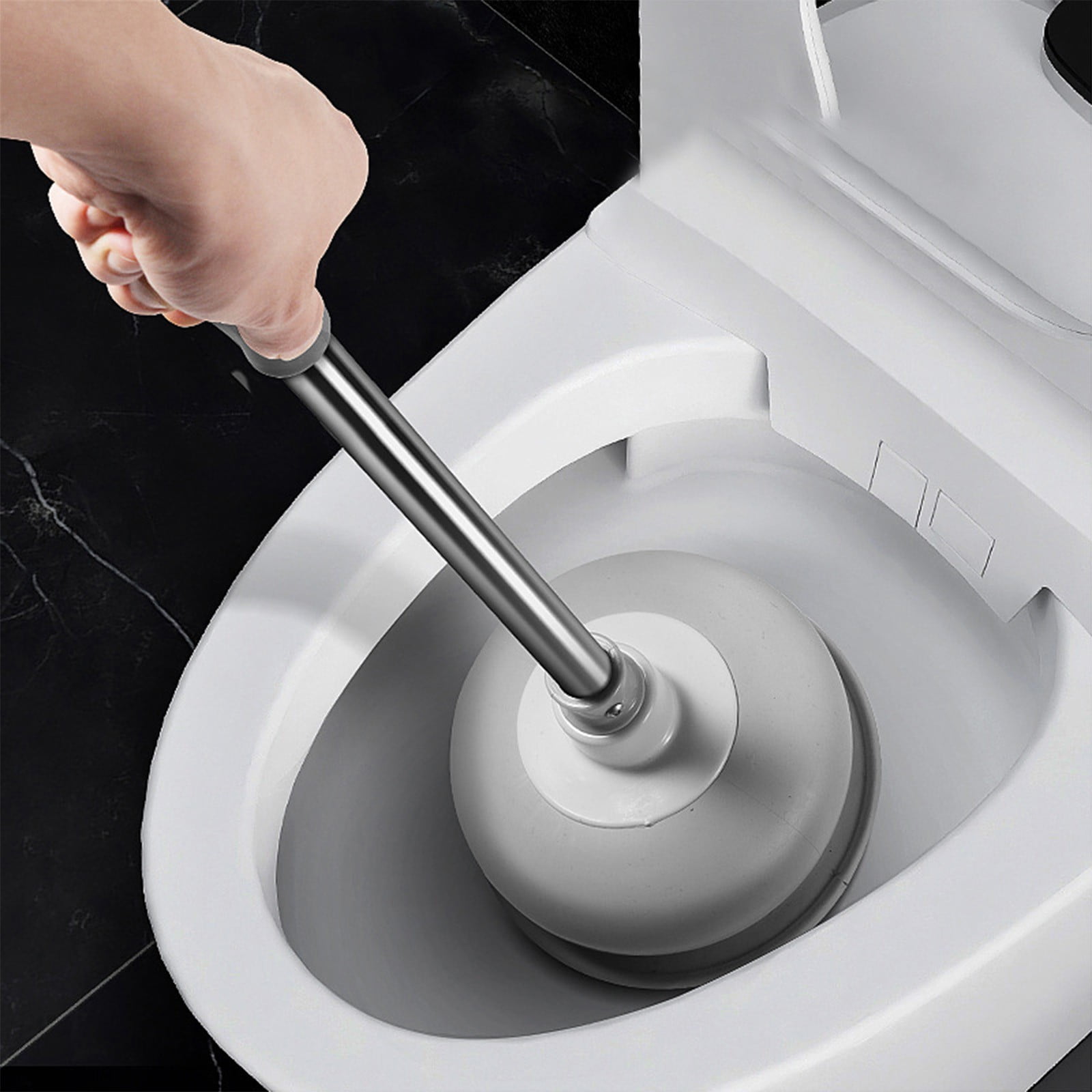 Yhmxh Heavy-Duty Toilet Plunger | Sink, & Toilet Clog Remover with a ...