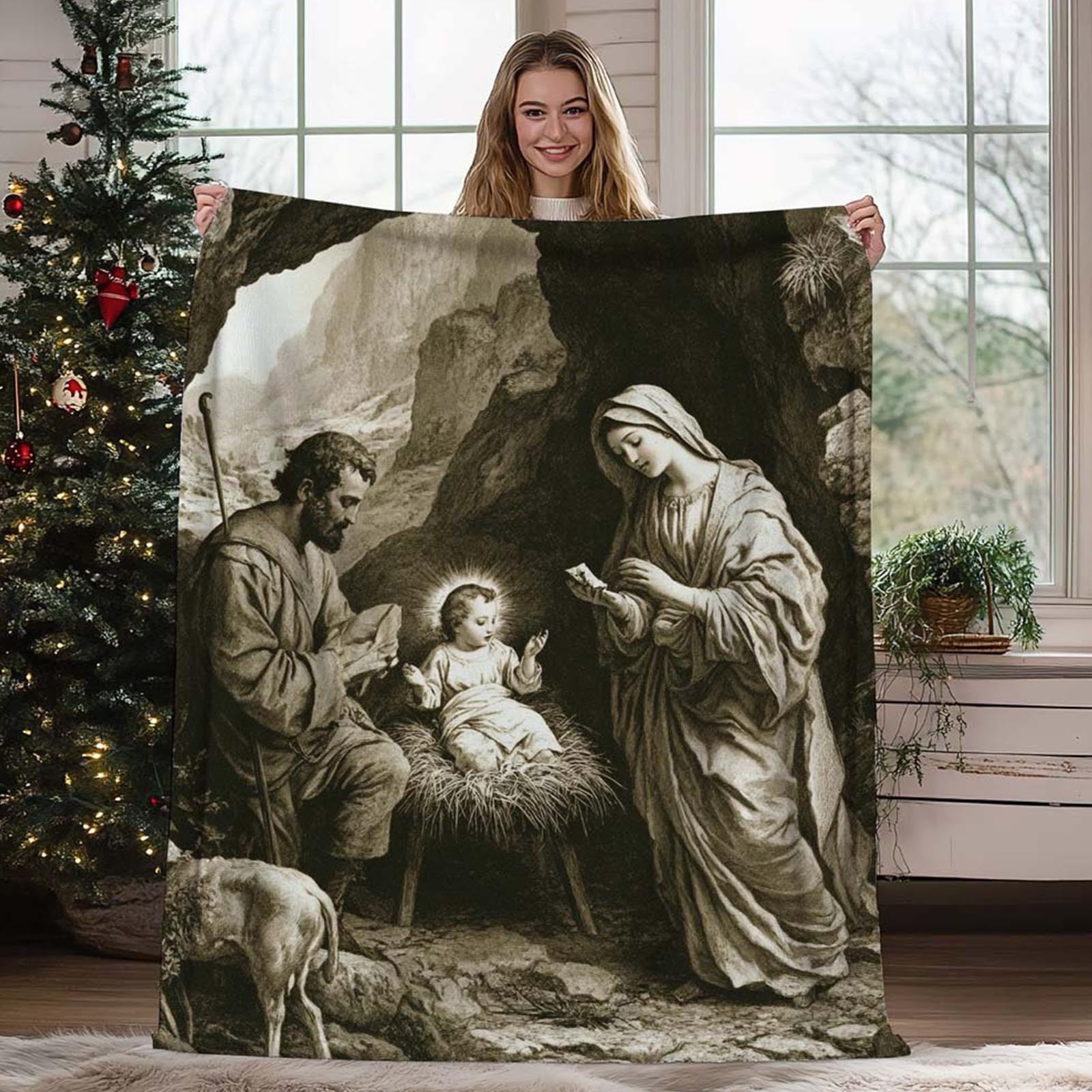 Yhmxh Jesus Christ Blanket Gifts, 28"x39" for Women Men Throw Blanket ...