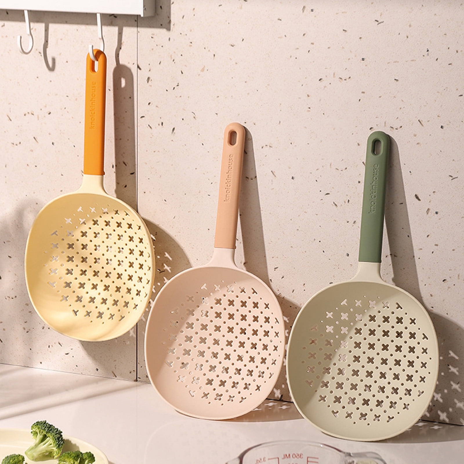 Yhmxh Kitchen Strainer Spoon, Durable Plastic Pasta Strainer for ...