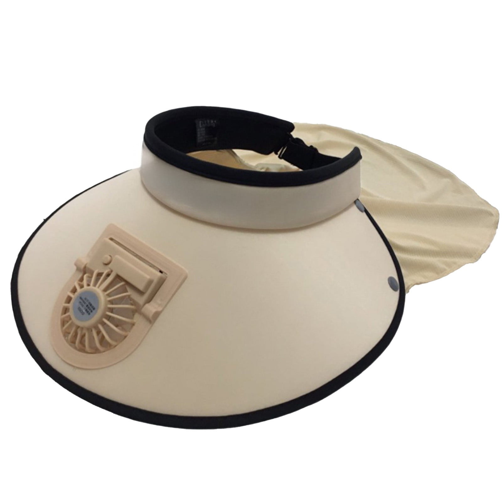 Yhmxh Outdoor Visor Hat with Fan, Fan Visor Hat with Neck Flap for ...