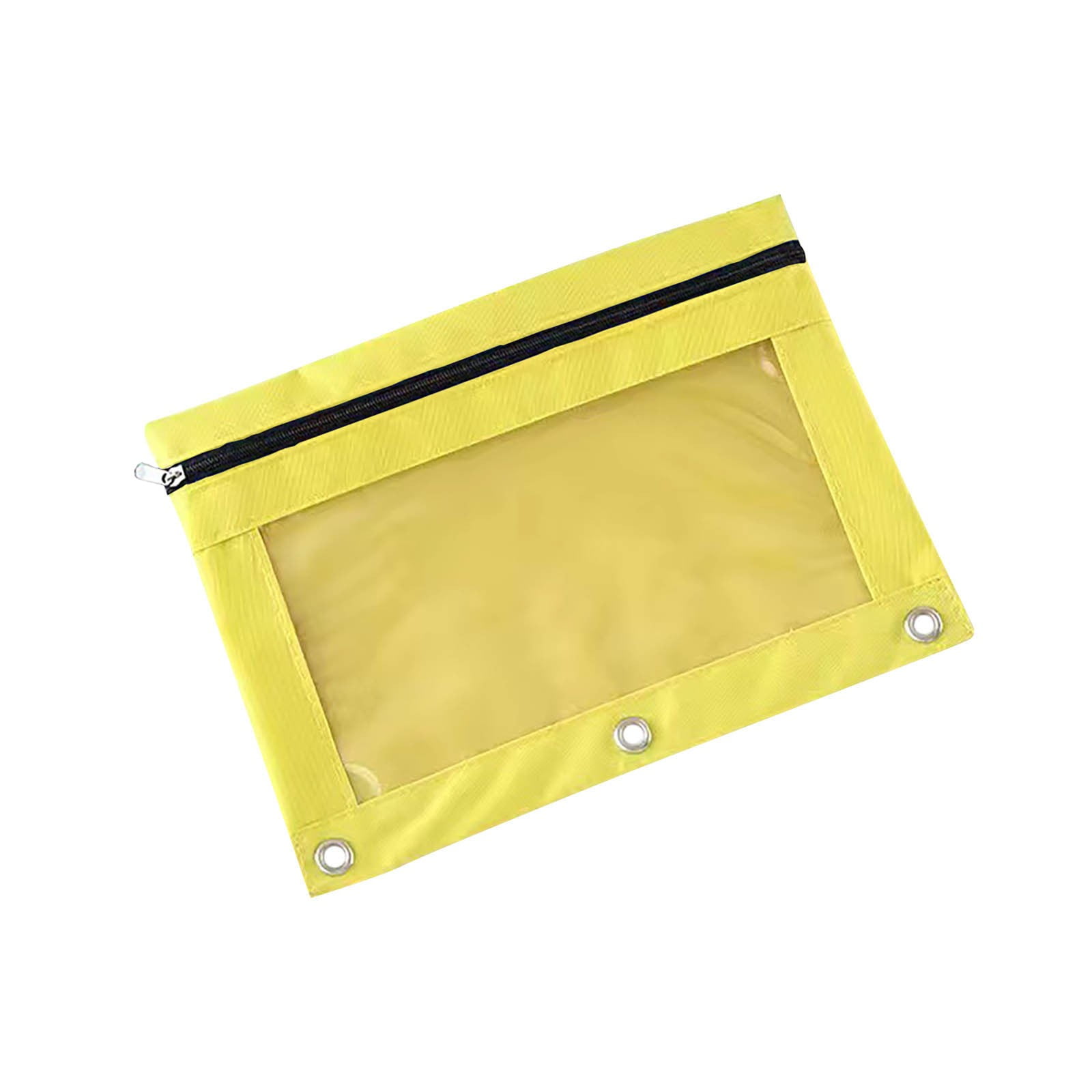Yhmxh Oxford Cloth Pencil Cases with 3 Ring, Yellow - Walmart.com