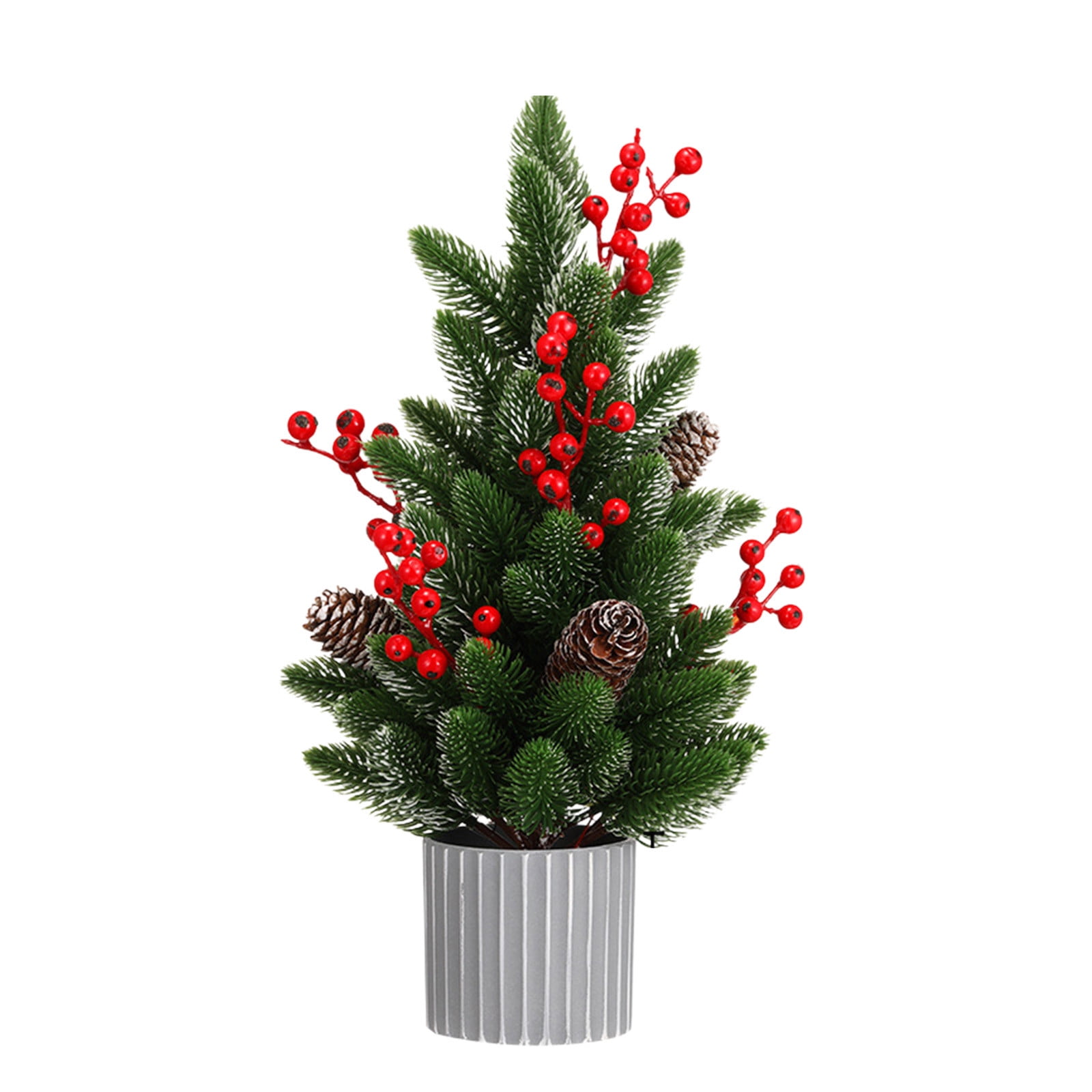 Yhmxh Small Christmas Tree, Mini Tabletop Christmas Tree Decor ...