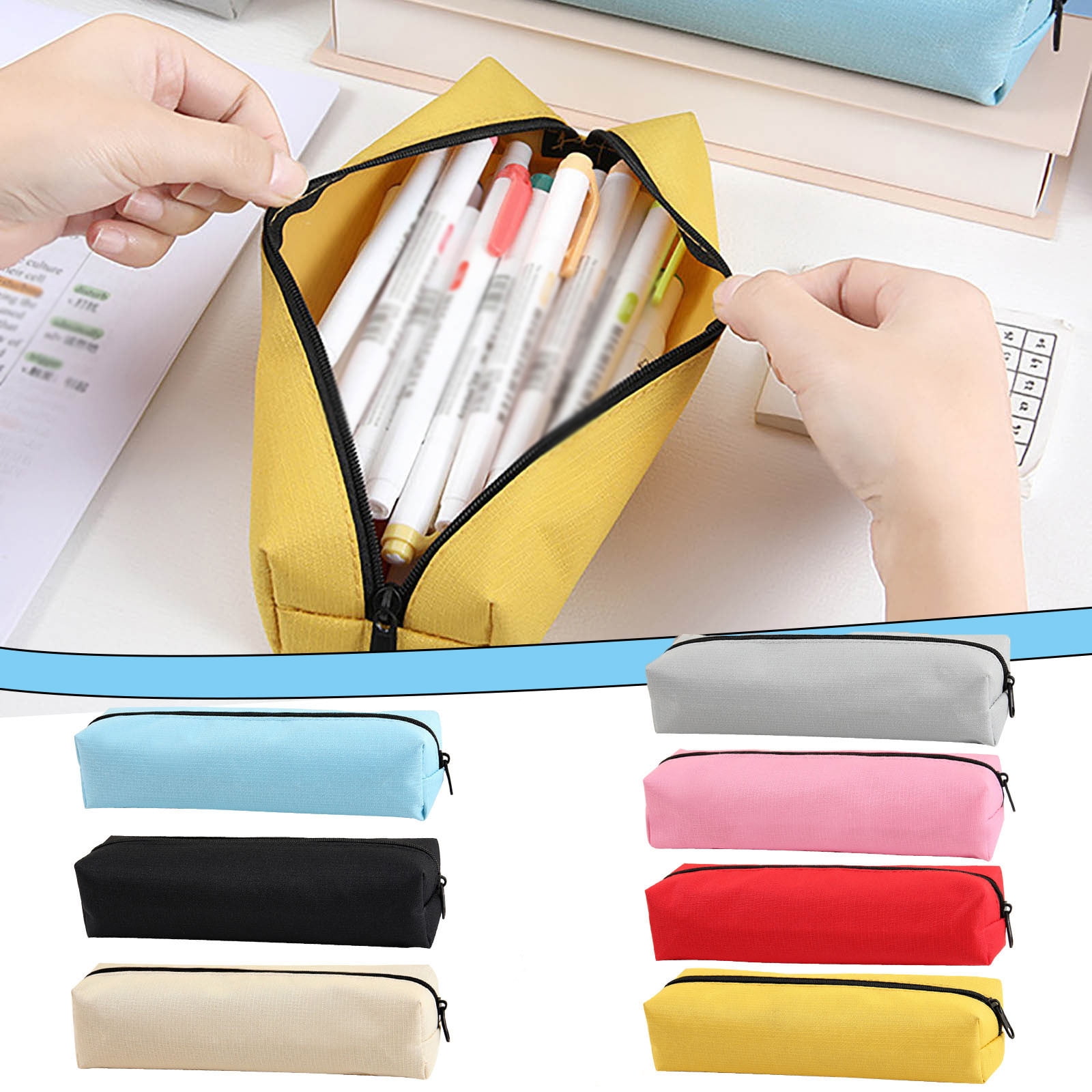 Yhmxh Small Pencil Case Pencil Pouch Coin Pouch with Zipper, Cosmetic ...