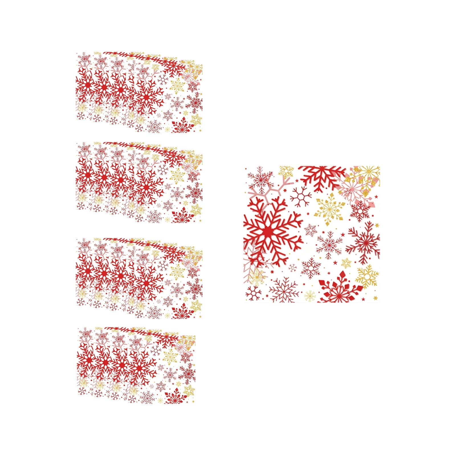 Yhmxh Snowflake Christmas Plates Cup Napkins, Cute Winter Christmas ...