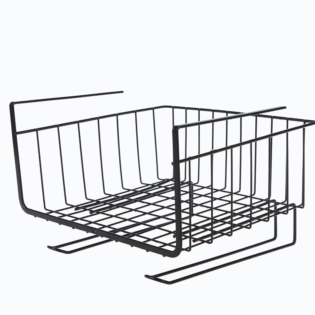 Yhmxh Undershelf Storage Basket Under Shelf Wire Basket Household Metal ...