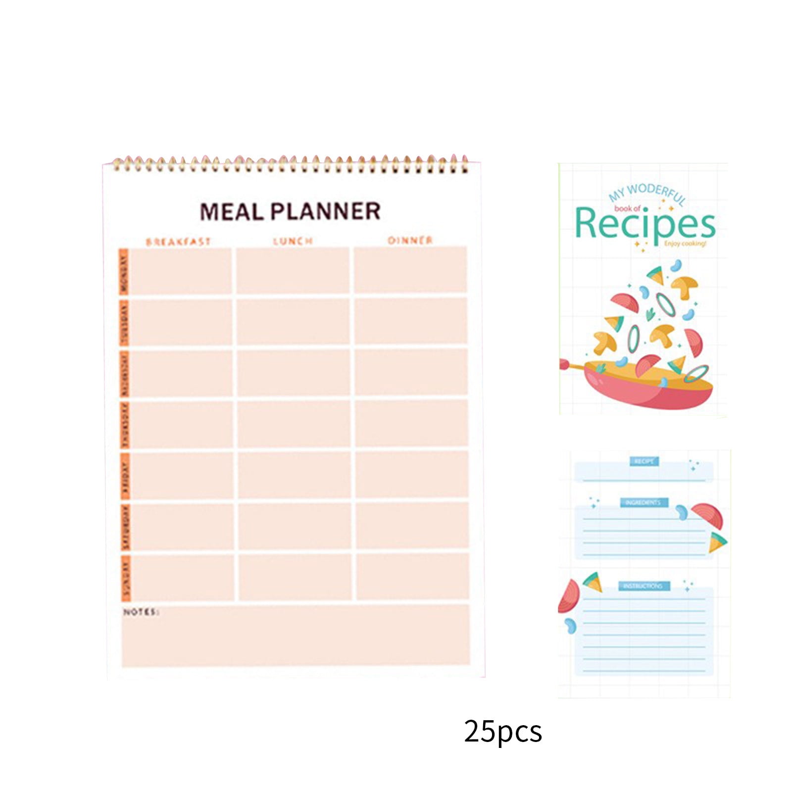 Yhmxh Weekly Meal Planner - 52 Undated Sheets Meal Planning Pad With ...