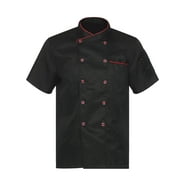 Unisex Men's Chef Coat Jacket Women Kitchen Restaurant Cooking Work Chef Uniformss Shirt Tops ...