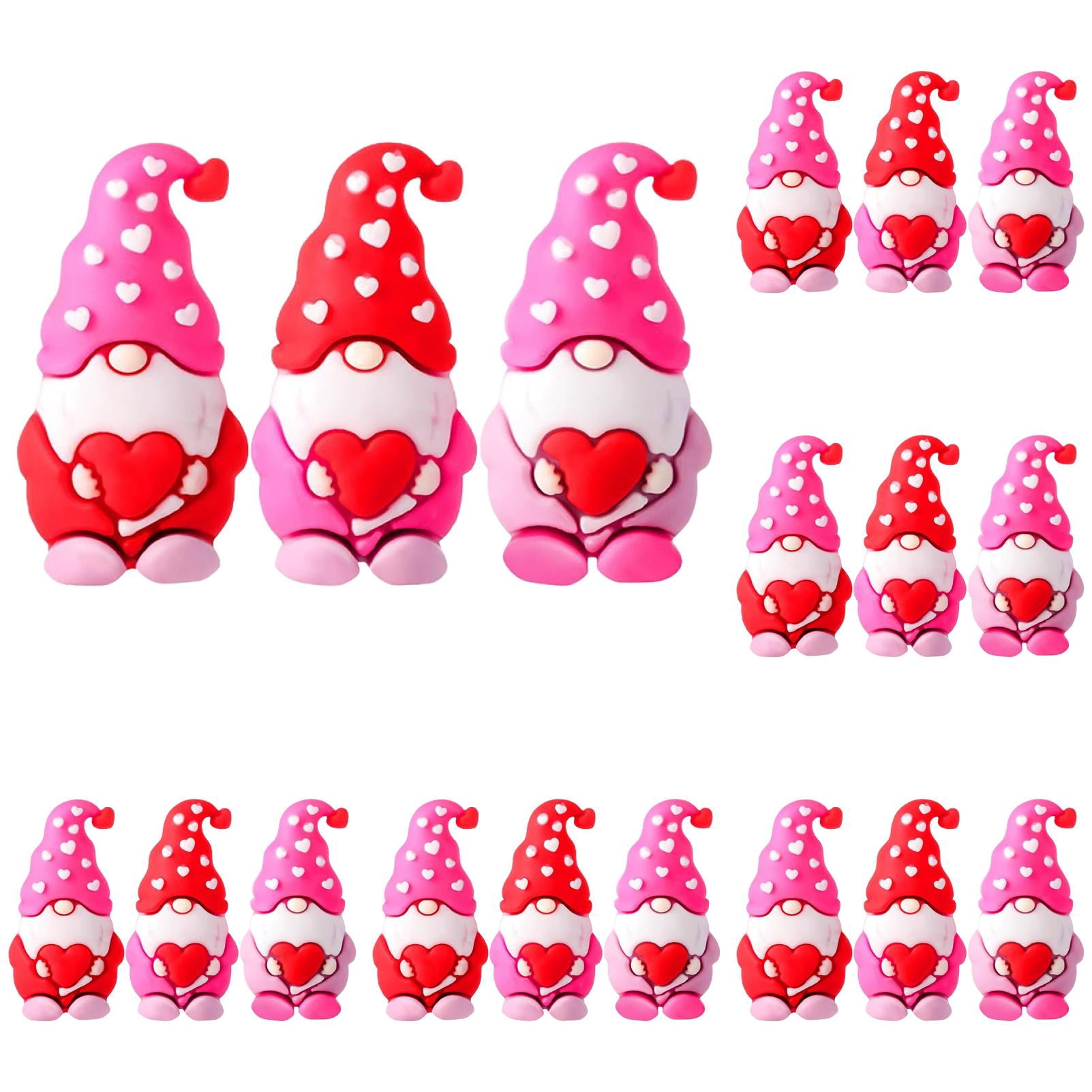 Yhuaoa 30PCS Cute Valentine‘s Day Heart Gnomes, Mini Gnomes Figures ...