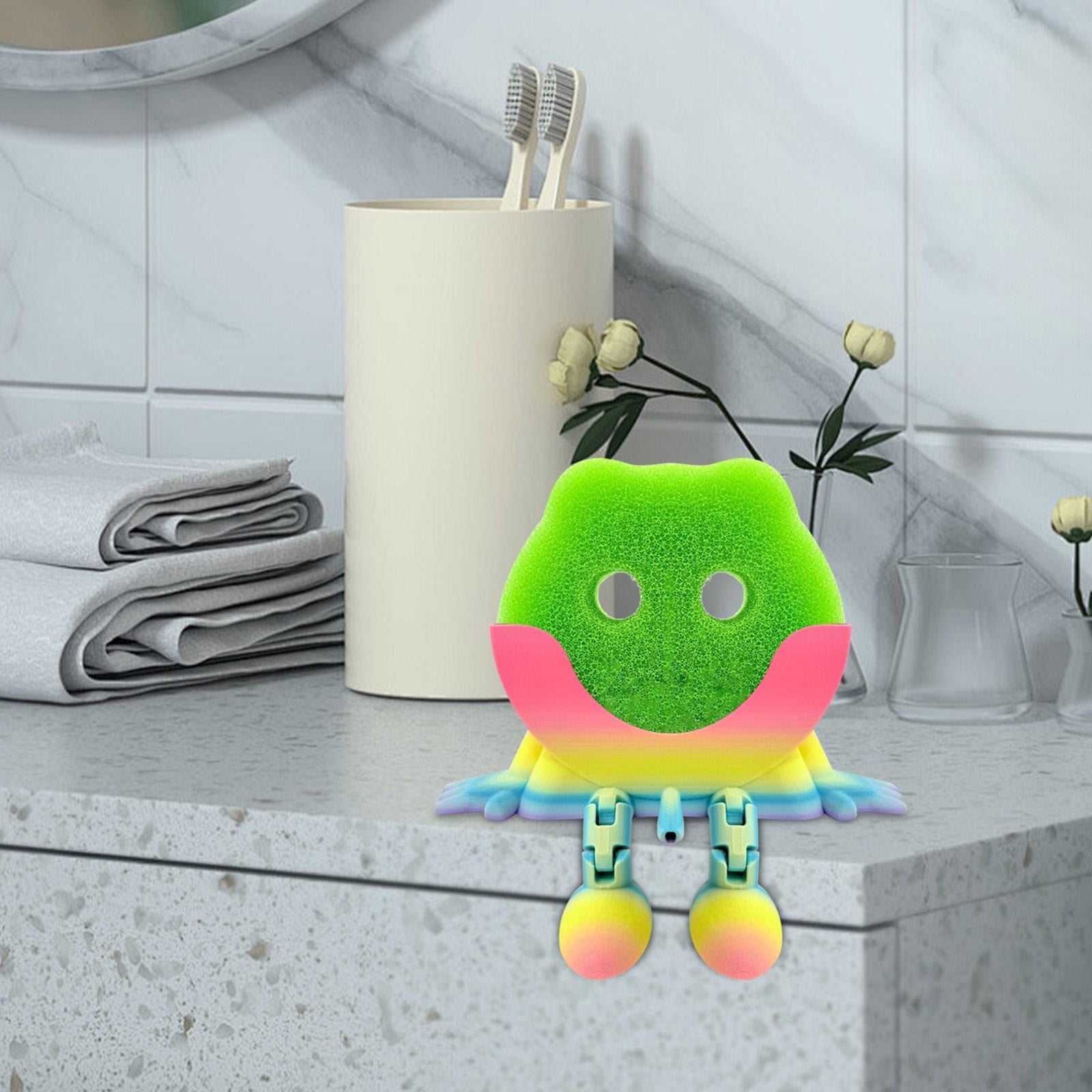 Yhuaoa Cute Hanging Sponge Holder with Drainage,2026 New 3D Printing ...
