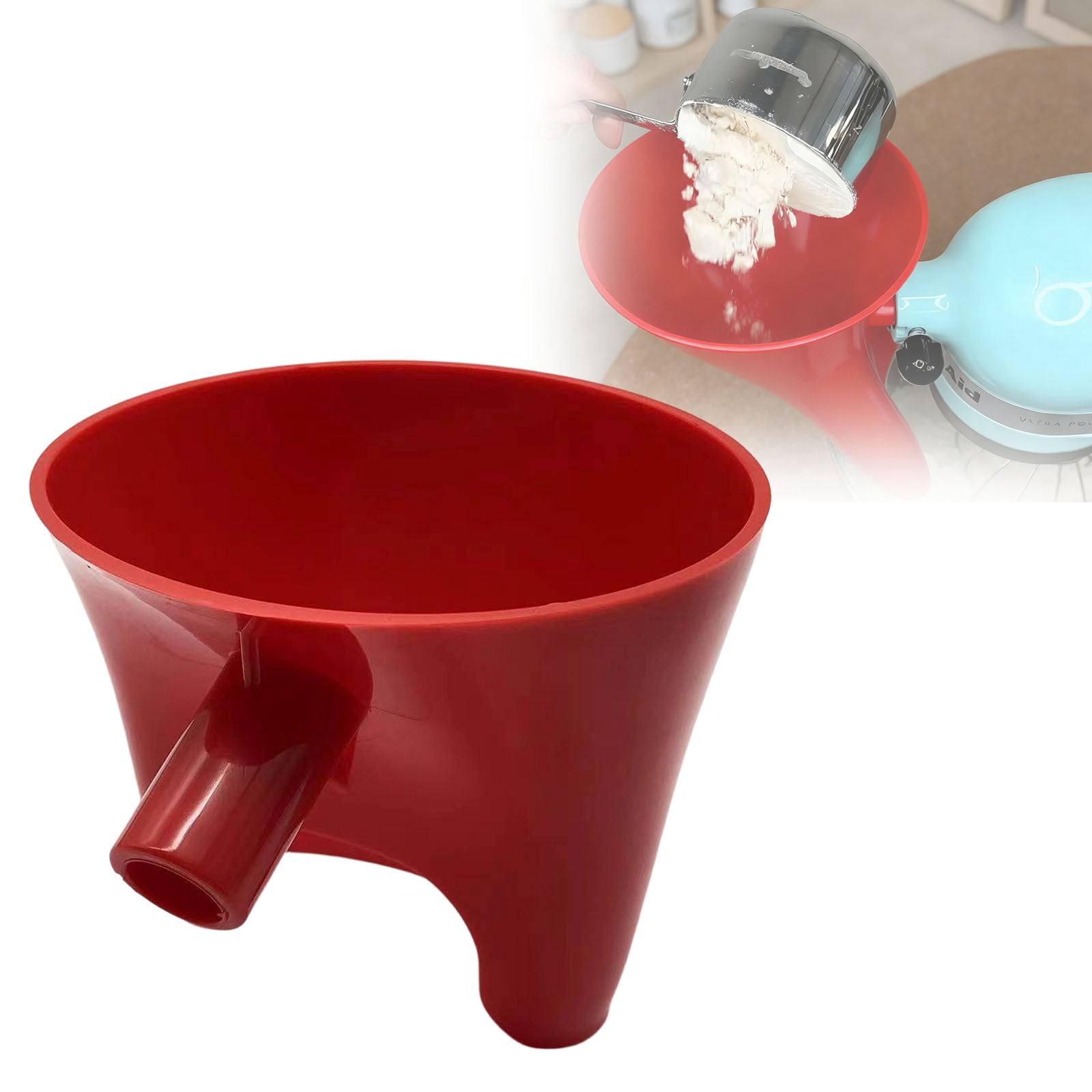 Yhuaoa Flour Funnel for Mixer, Anti-Splash Flour Funnel Stand Mixer ...