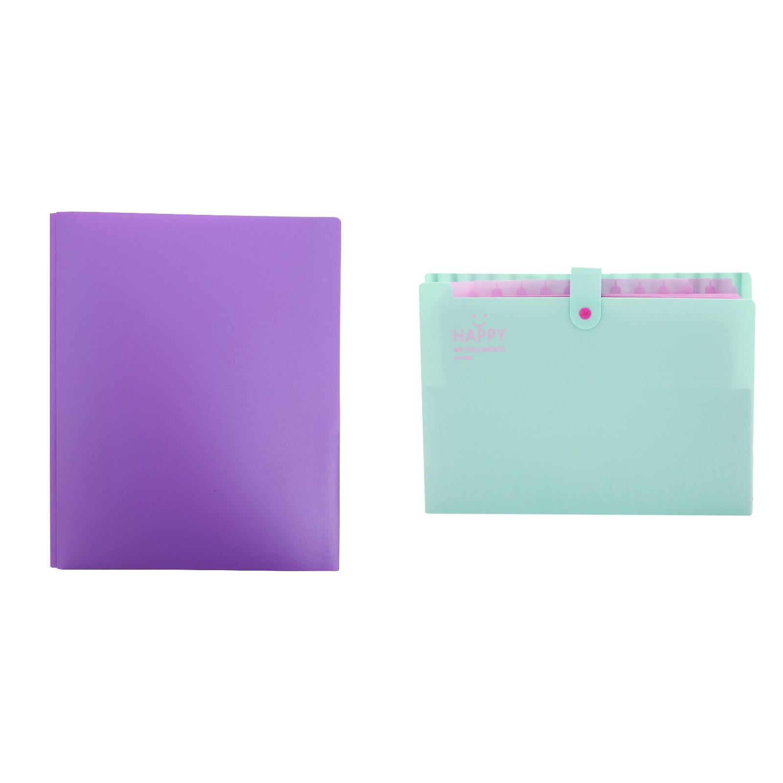 Yhuaoa Plastic Pocket Folders With Brads Folders With Brads Plastic ...