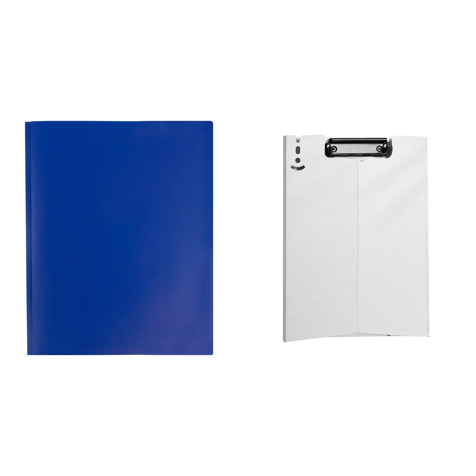 Yhuaoa Plastic Prong Folders With Pockets 3 Prong Folders Three Prong ...