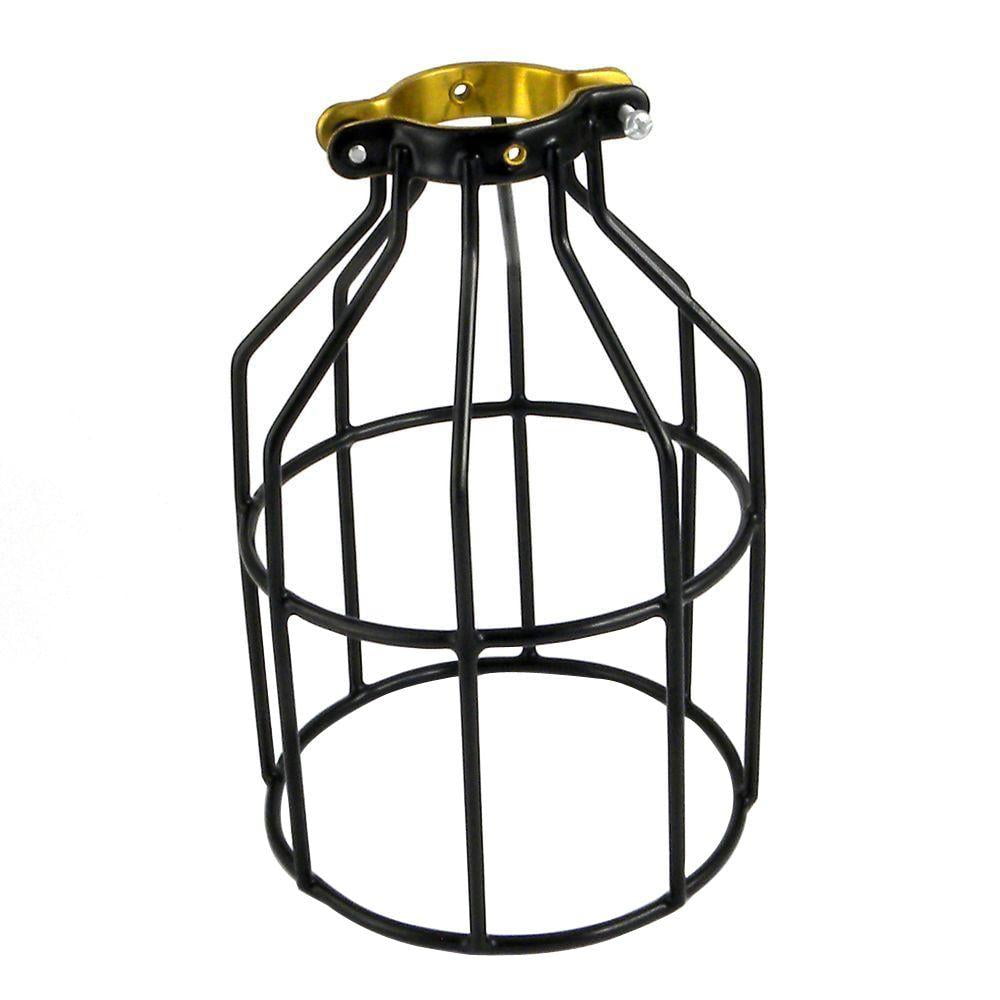 Yi Lighting Industrial Style Black Vintage Metal Lamp Guard Cage for ...
