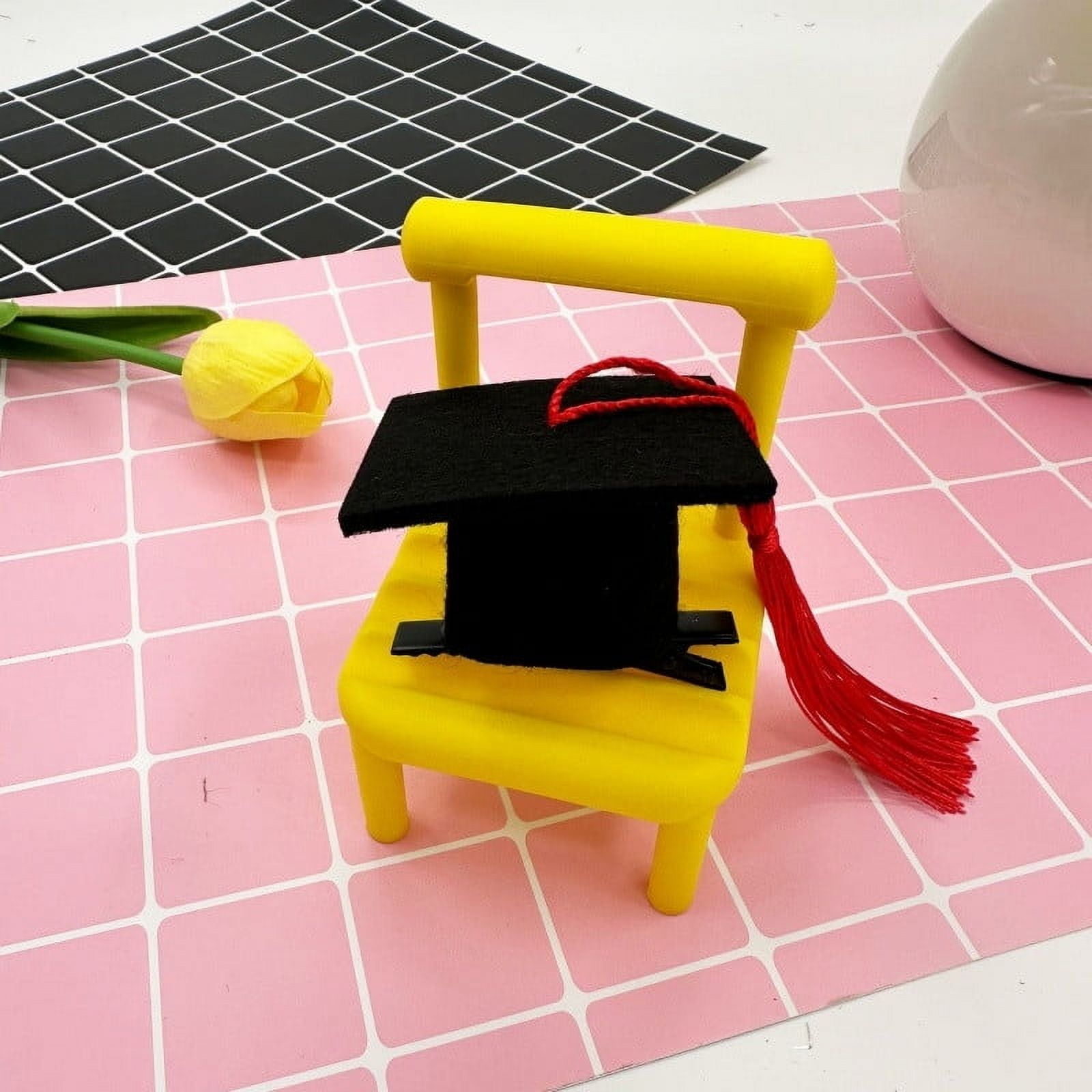 YiBai 2025 Graduation Decorations, Graduation Decorations 2025, 10pc Mini Graduation Cap ...