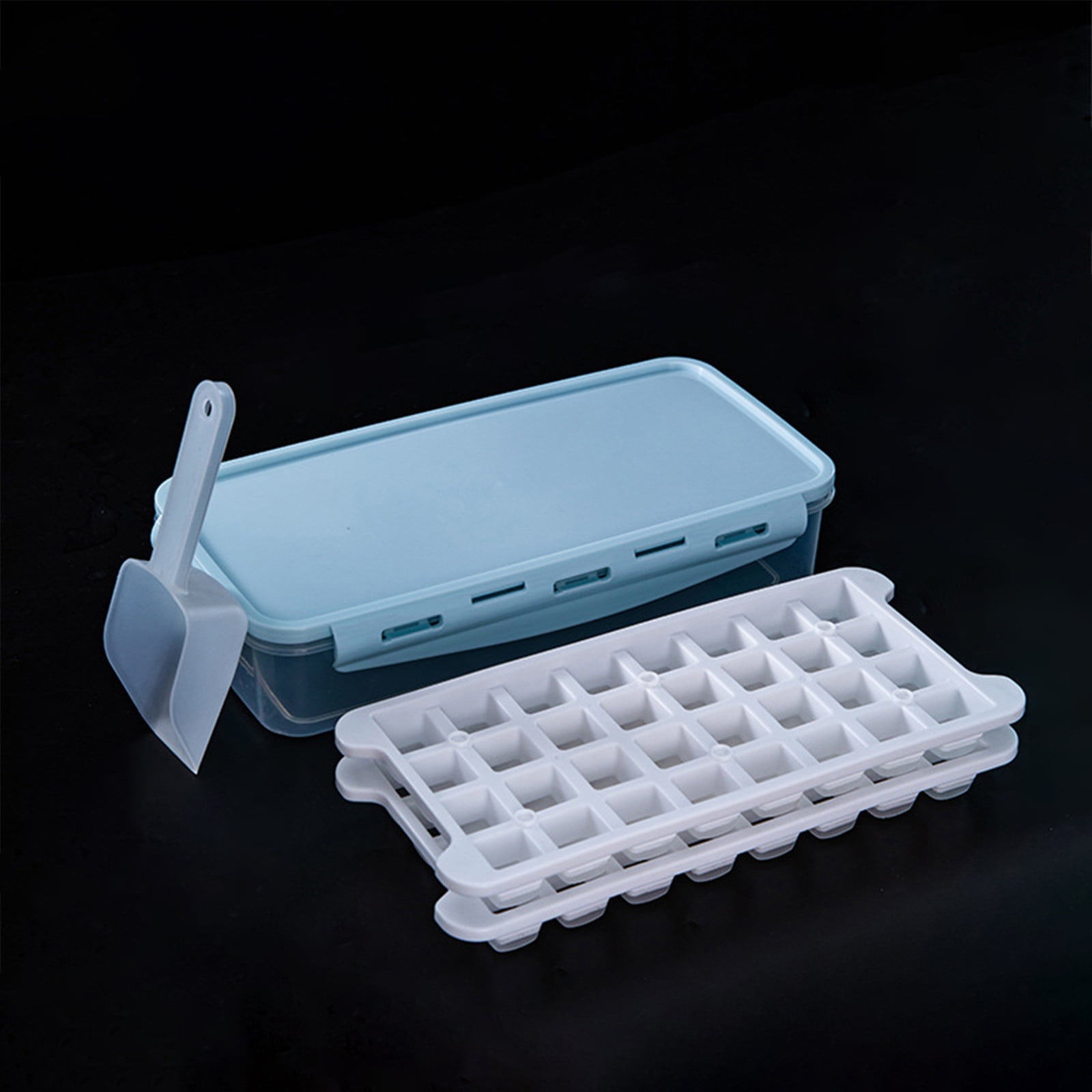 YiBai Blue Ice Tray Ice Box Ice Cubes Household Ice Maker Refrigerator ...