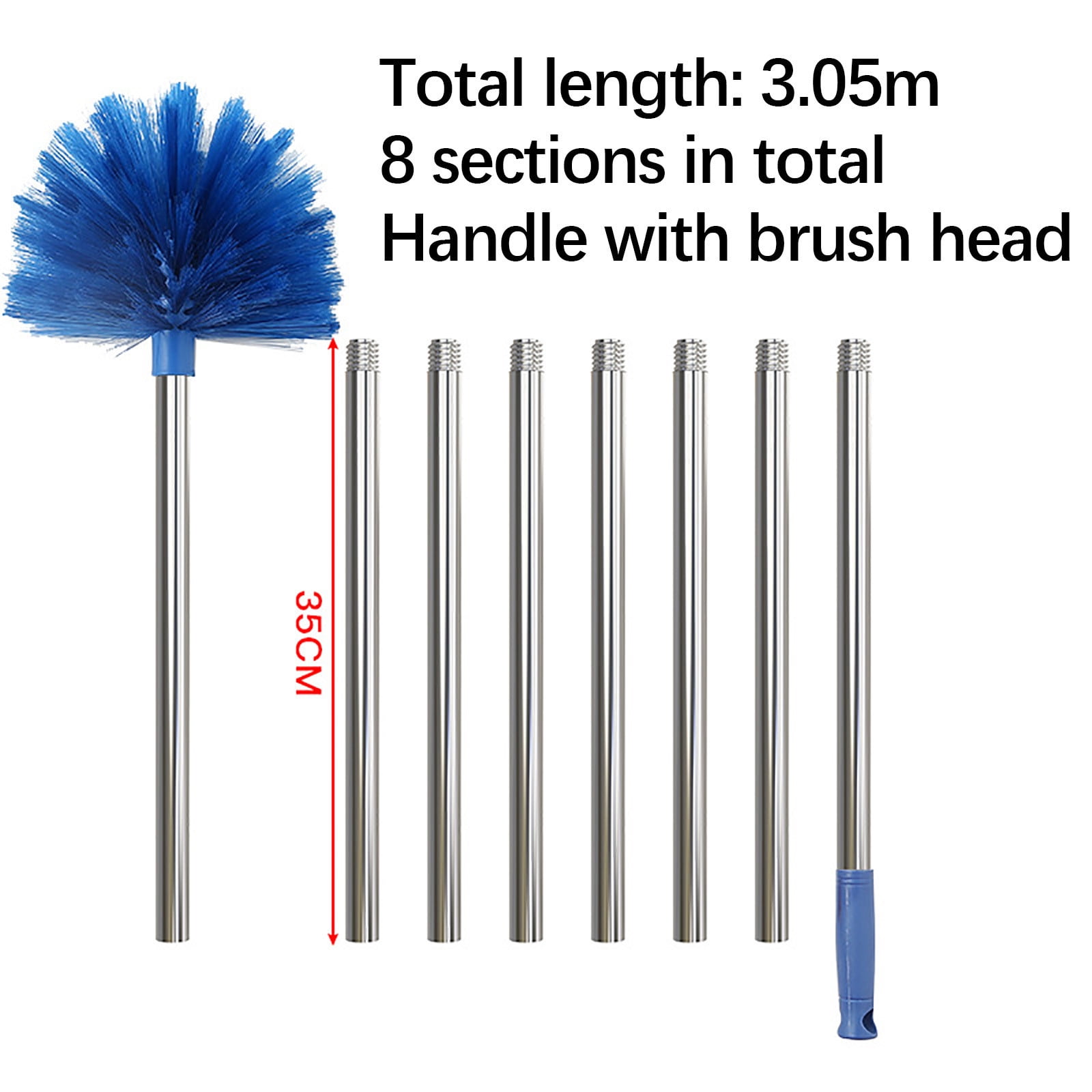 YiBai Ceiling Duster, Duster Cobweb, Extendable Cobweb Cleaning Duster ...