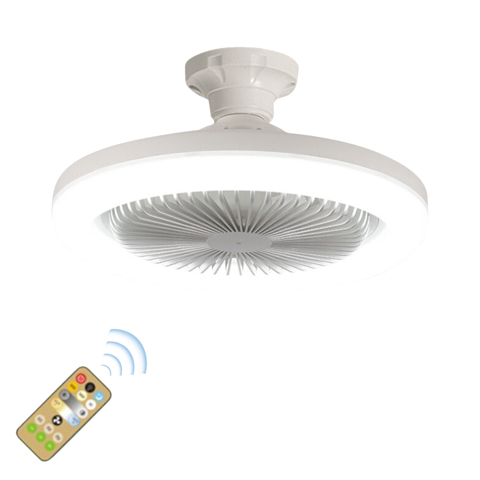 YiBai Ceiling Fan With Lights,Enclosed Low Profile Fan Light,Ceiling ...