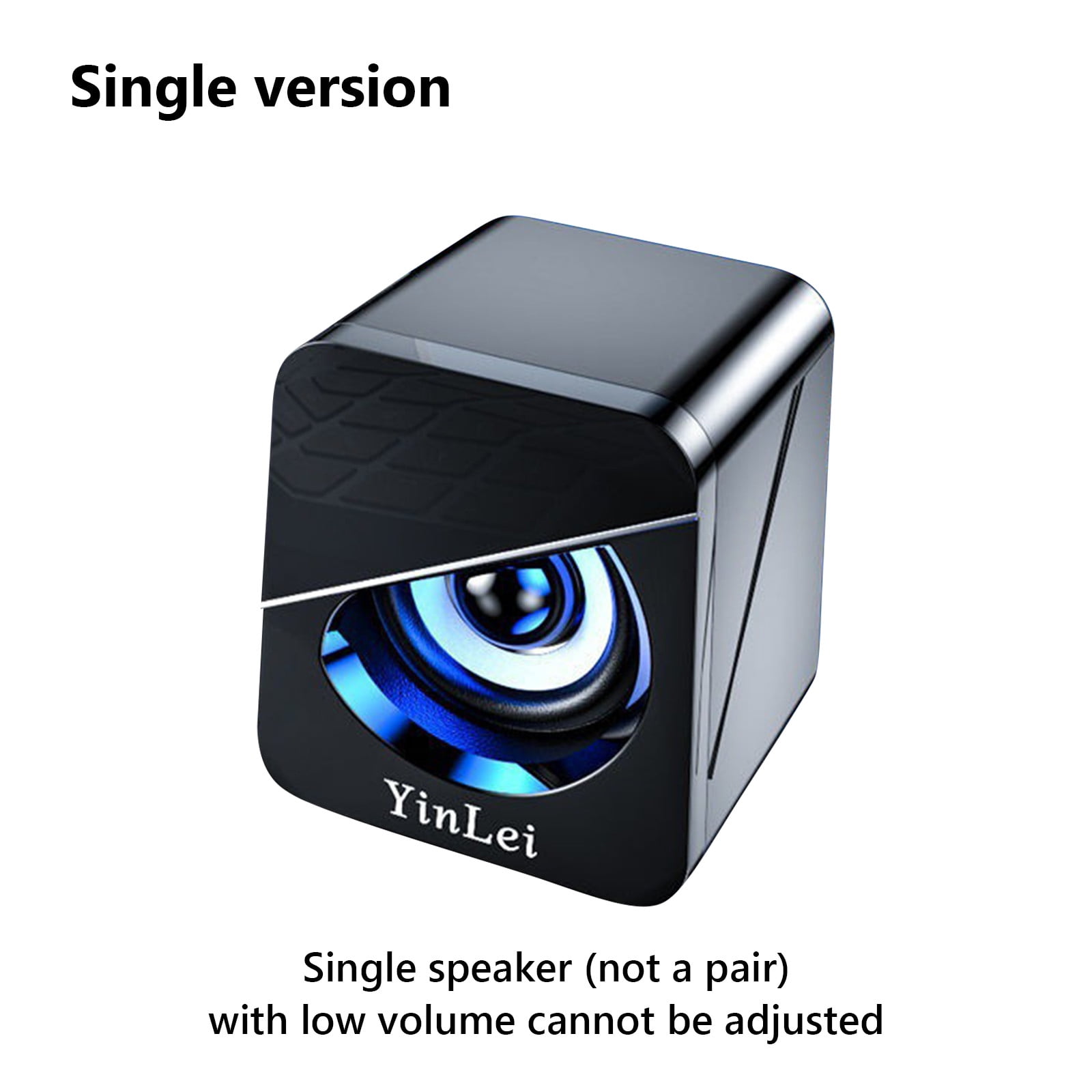 YiBai Computer Stereo Bluetooth Small Speaker Subwoofer Home Desktop ...