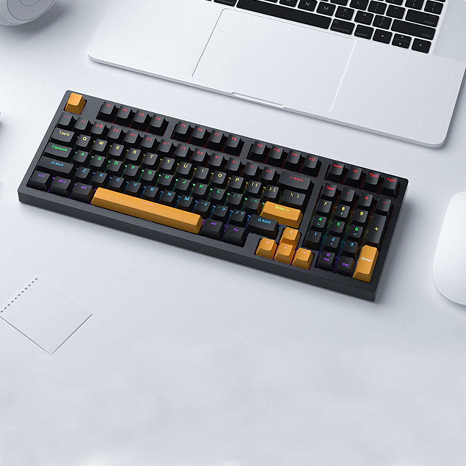 YiBai Gaming Keyboard, Russian True Mechanical Keyboard Russian Gaming ...
