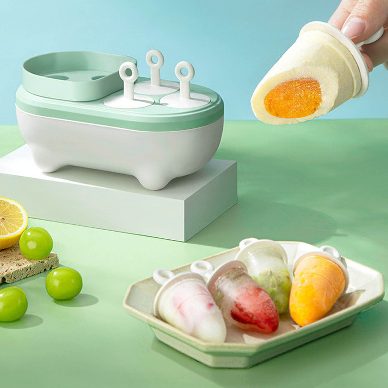 YiBai Ice-cream Maker- Ice-cream Molding Ice Box Small Household Refrigerator Easy-release Ice ...