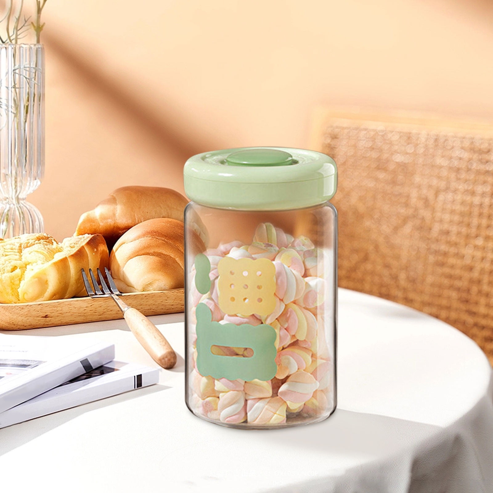 YiBai Kitchen Storage Organization, Press-type Sealed Cans Plastic Cans ...