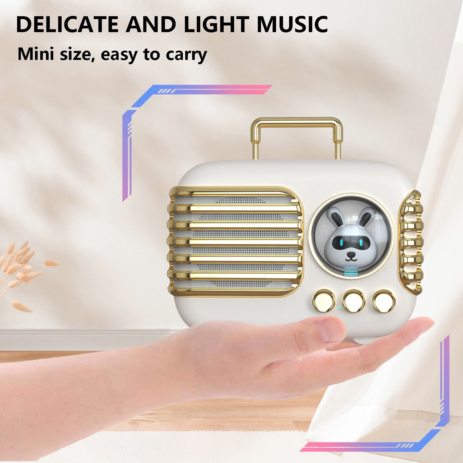 YiBai Lovely Bluetooth Portable Wireless Bluetooth Speaker Subwoofer ...