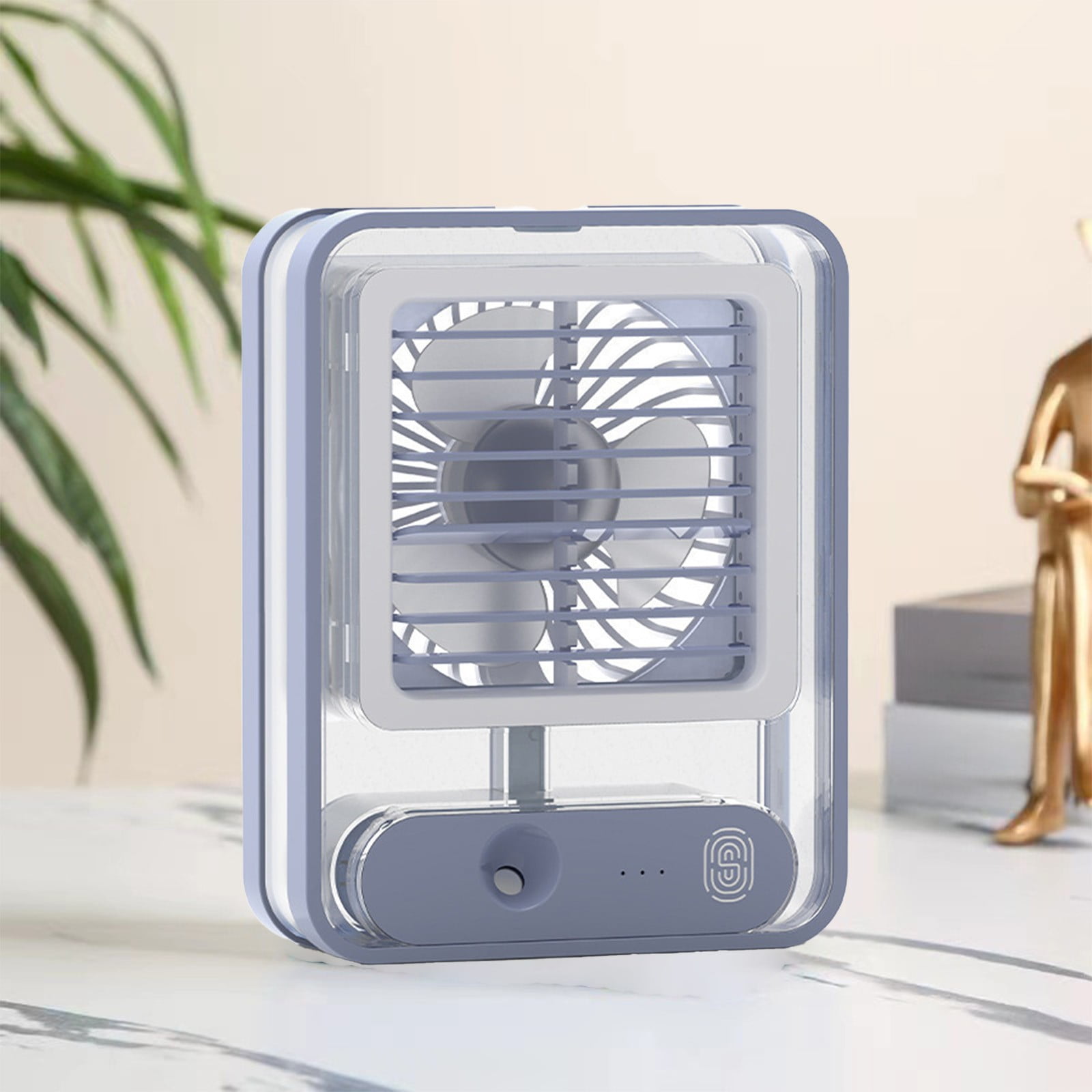 YiBai New Mini Fan Usb Portable Chiller Desktop Mute Spray Water ...