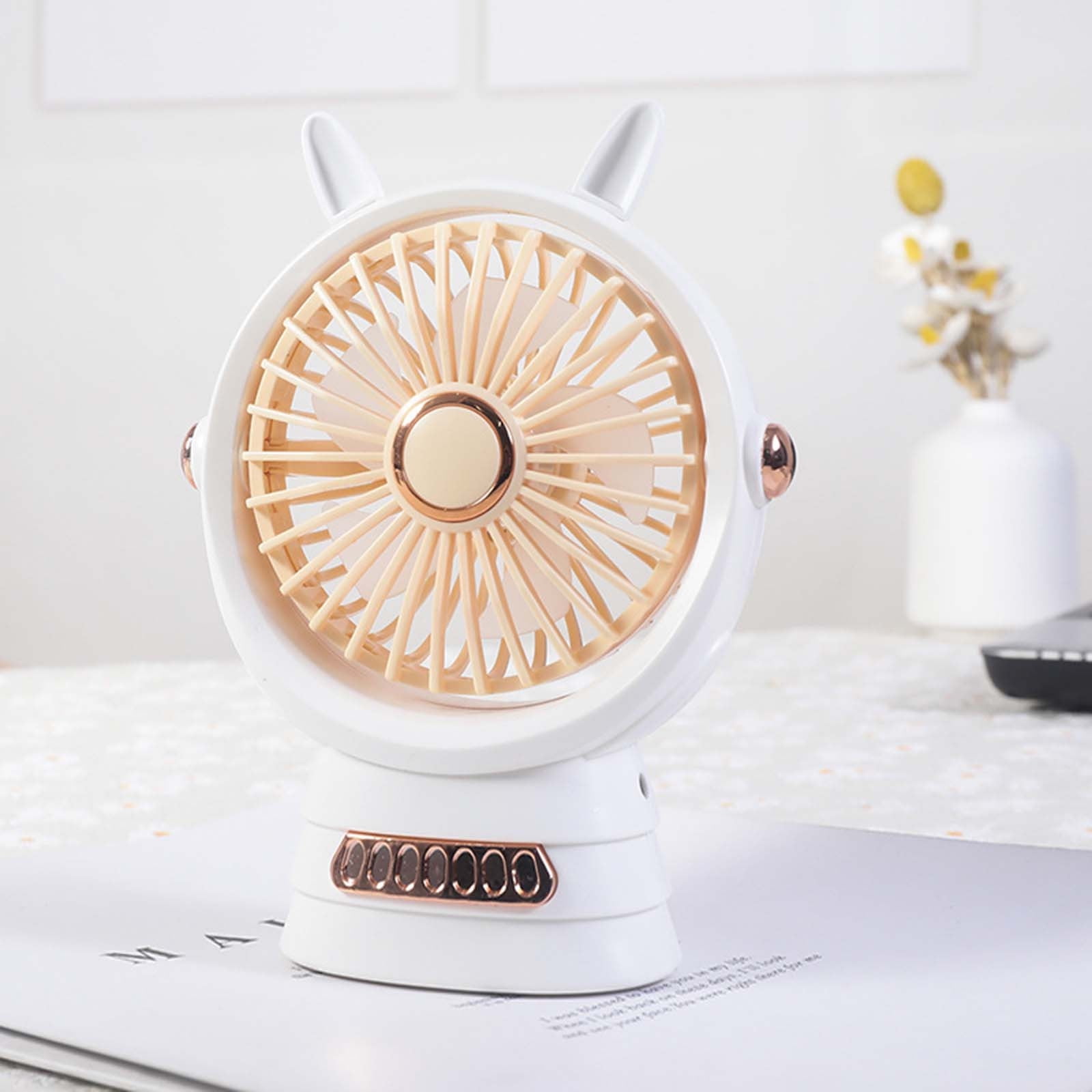 YiBai Portable Soft And Cute Desktop Desktop Two Speed High Wind ...