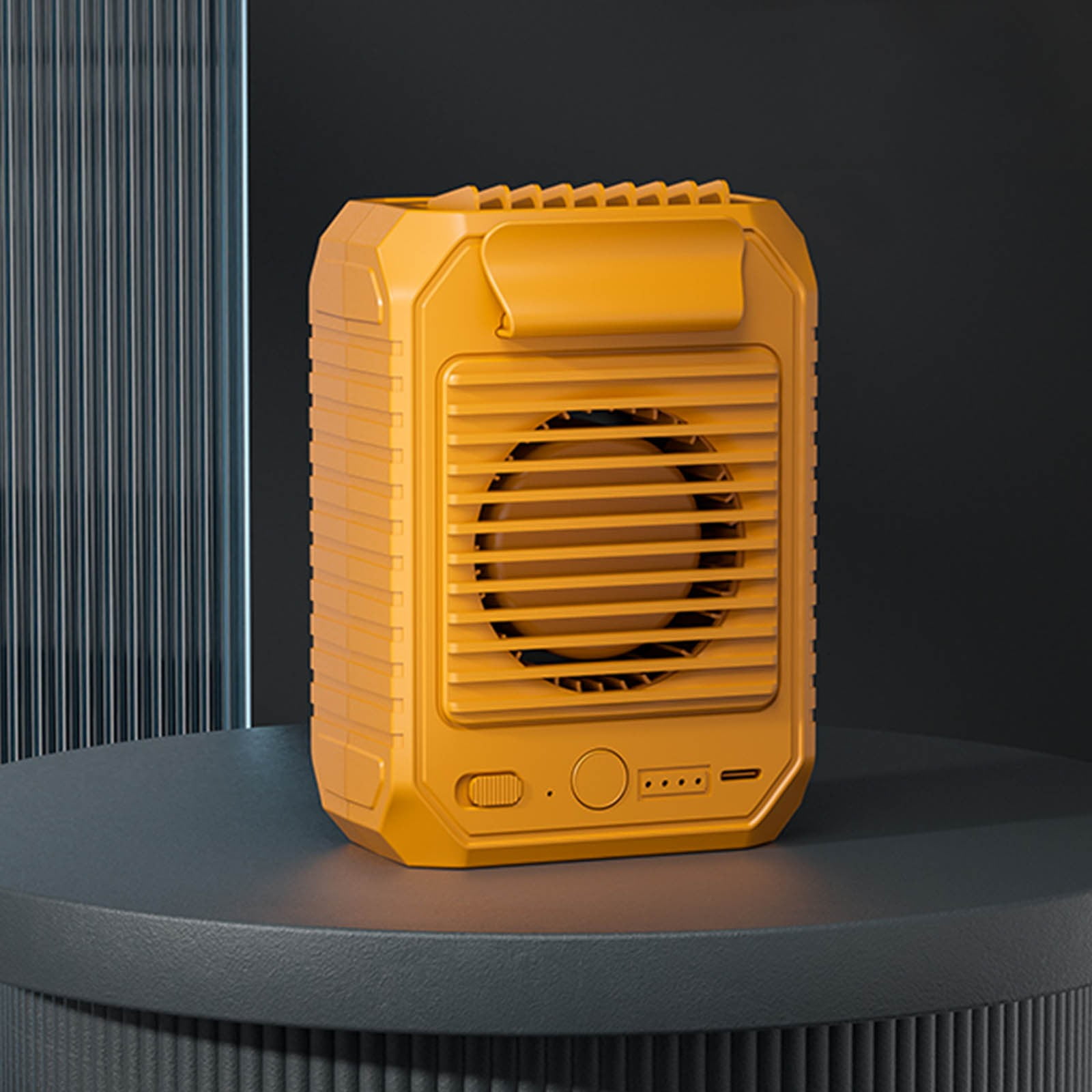 YiBai Portable Waist Clip Fan, 8000mAh Battery Operated Necklace Fan ...