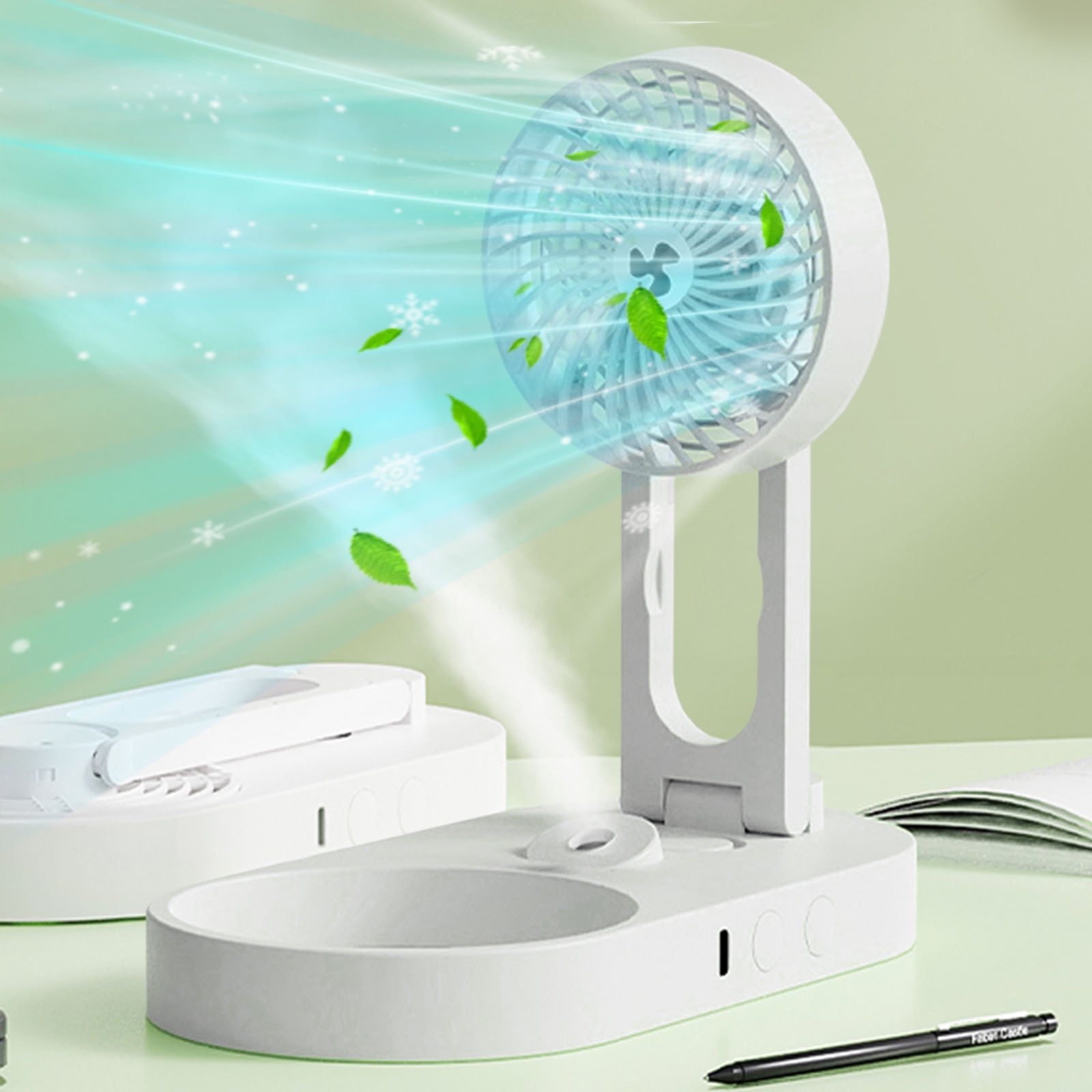 YiBai The New Folding Humidification Fan USB Mini Desktop Circulation ...