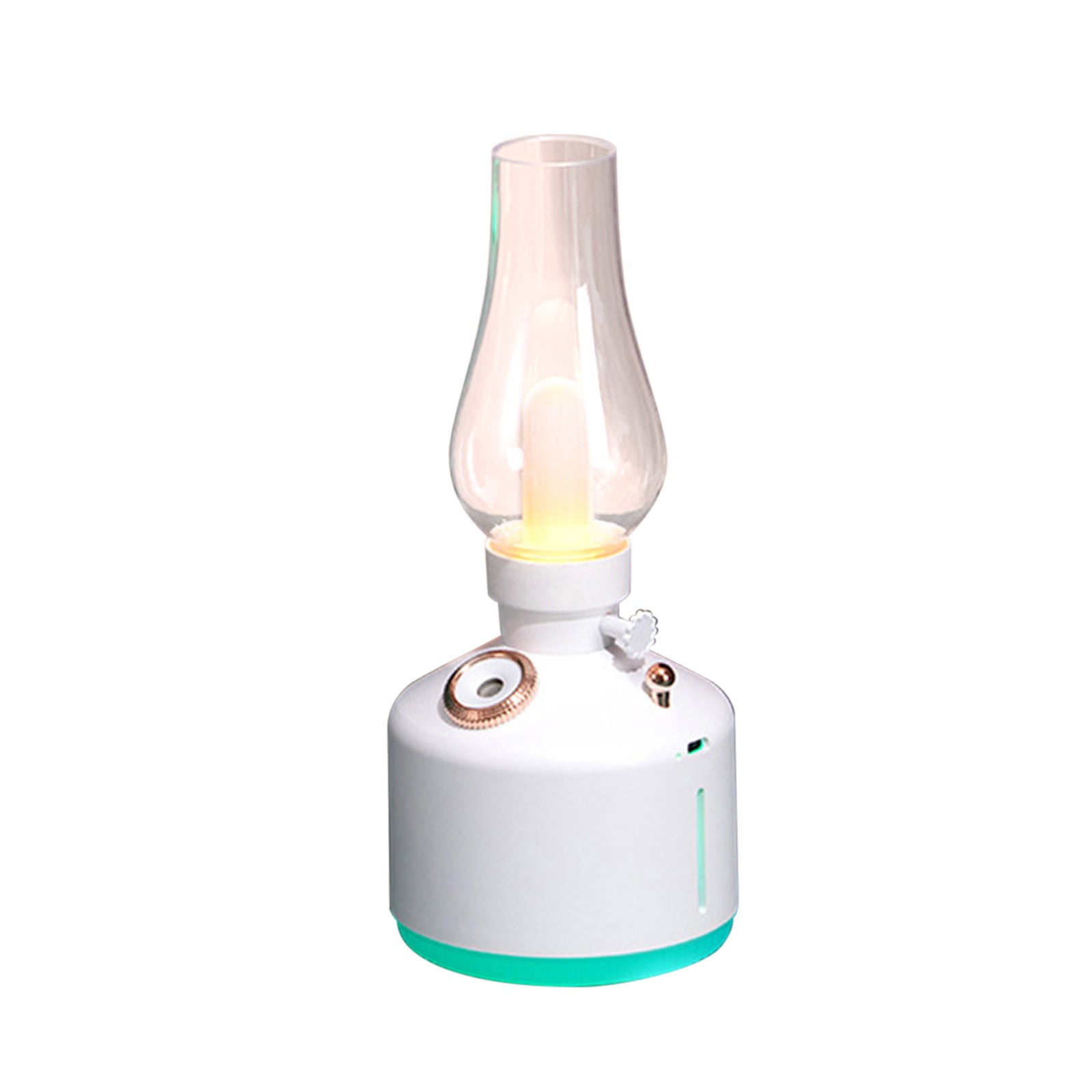 YiBai White Humidifiers for Bedroom, Lamp Humidifier Soft Light Night ...