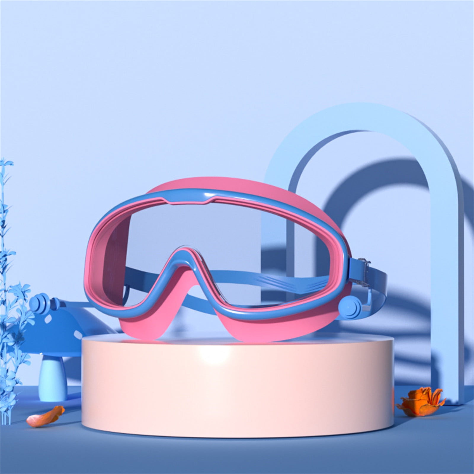 YiBai Wide View Kids Goggles, Kids Swim Goggles, Anti Shattered Lens ...