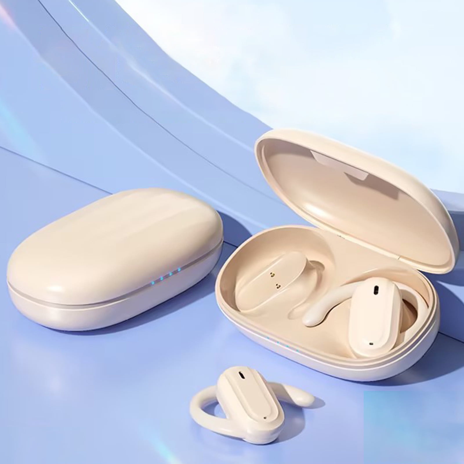 YiBai Wireless Bluetooth Headset 5.3 Noise Cancellation Hanging Ear ...