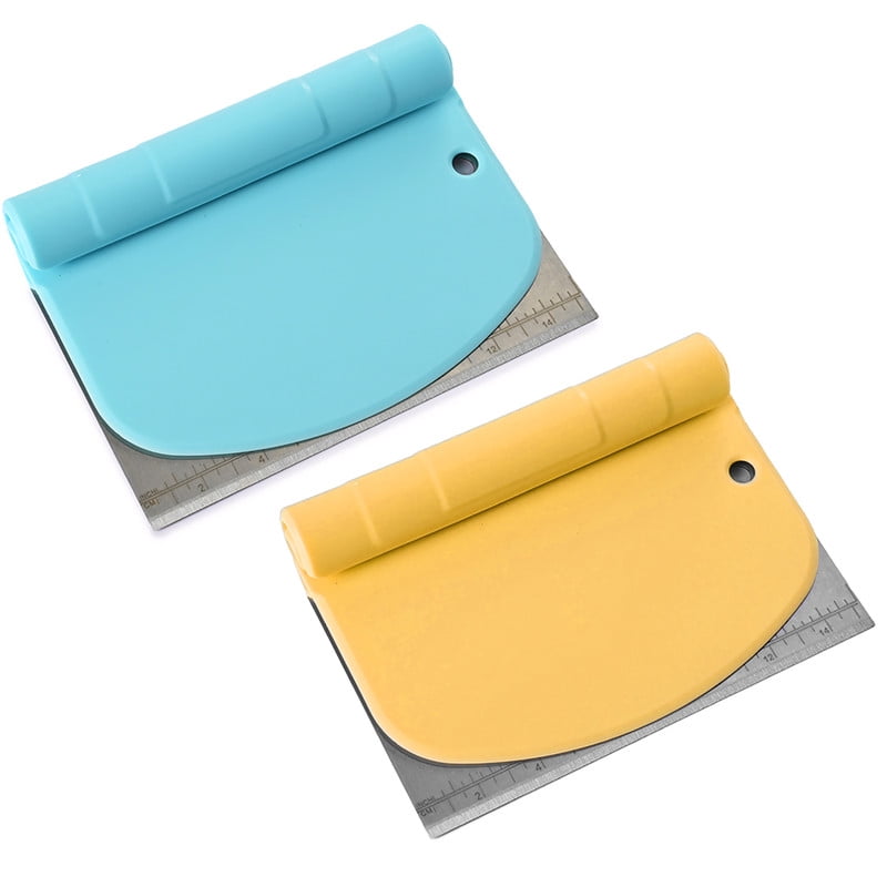 Okaydehi Baking 2Packs Bench Scraper Dough Scraper Pastry Cutter Dough ...