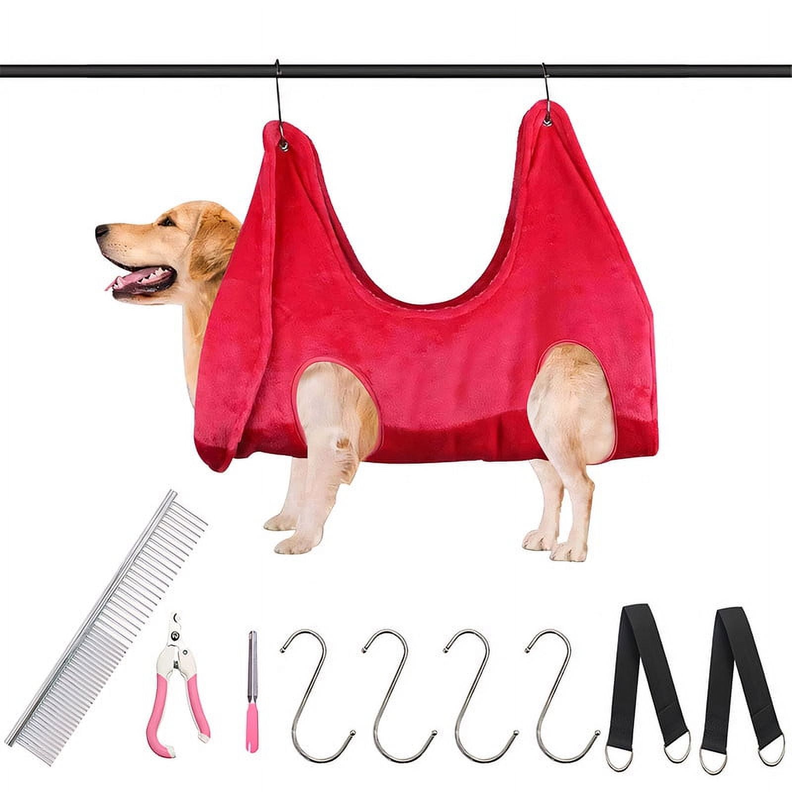 YiFrZour Pink Dog Cat Hammock Grooming Restraint Bag with hooks for Cats & Dogs - Walmart.com