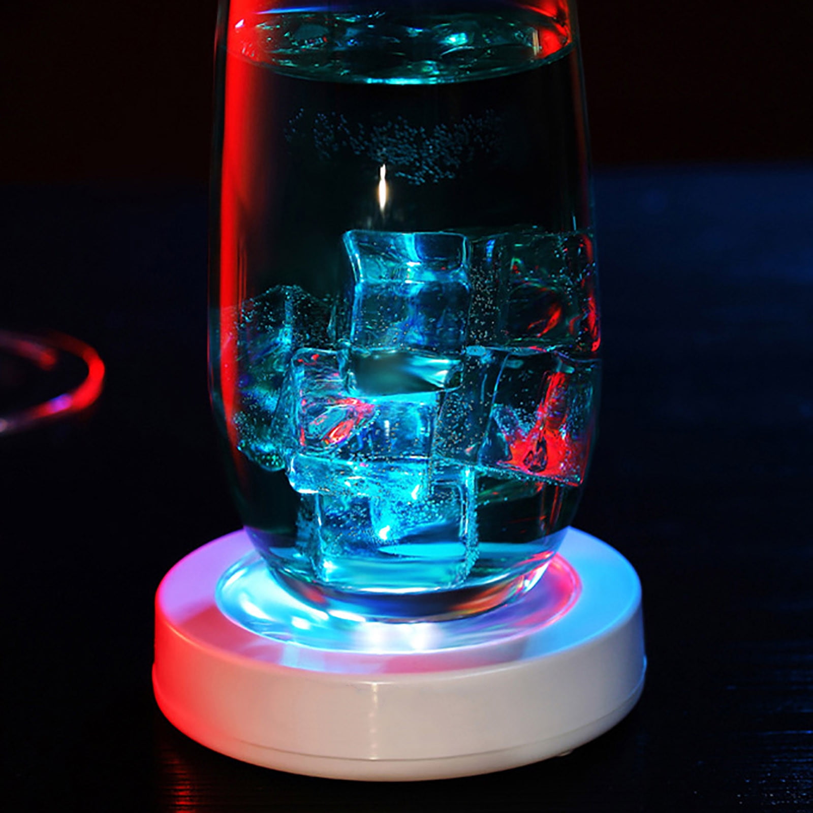 YiFudd Circular Sensing Bar Cocktail Flash Mat Mixing Base Light LED ...