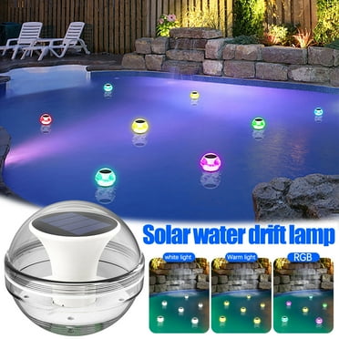 Visland Solar Powered Lotus Lamp Floating Pool Lights - Walmart.com